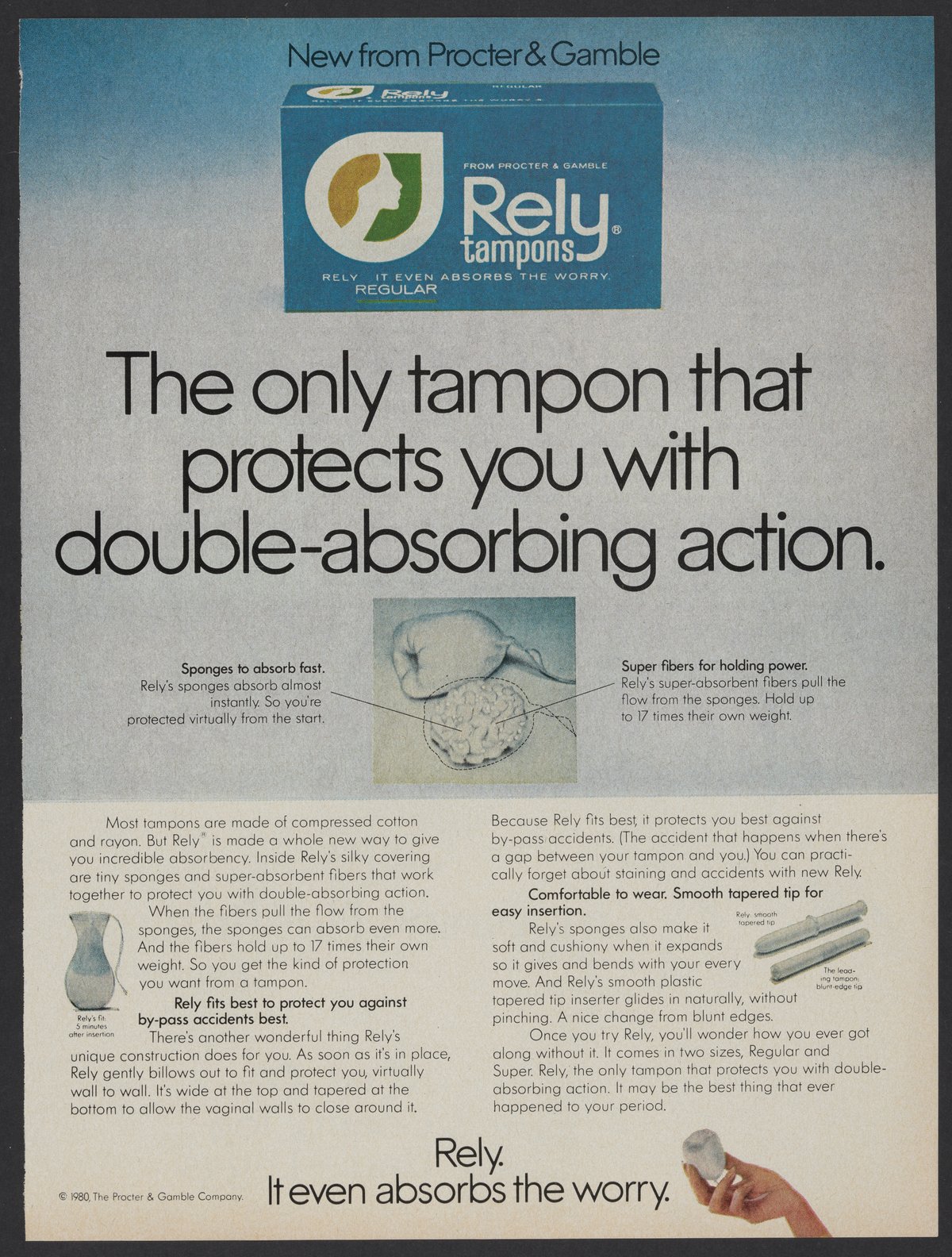 Rely tampons advertisement - Science History Institute Digital Collections