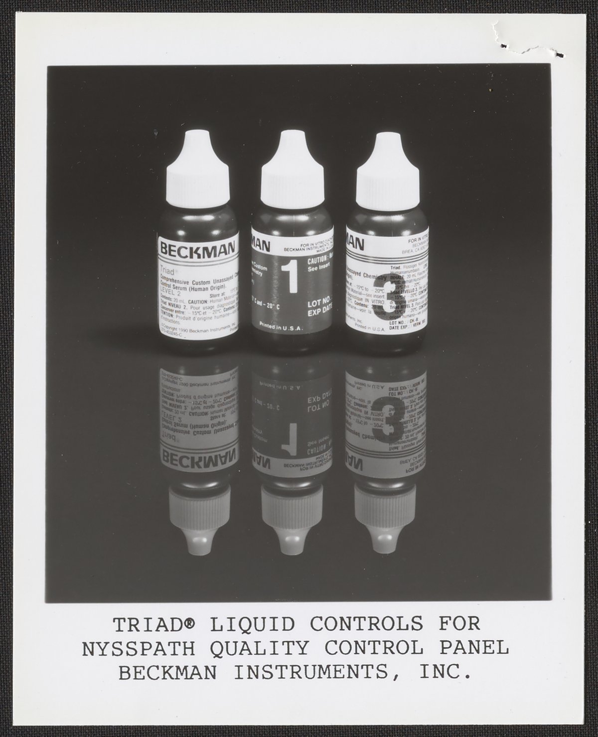 Beckman Triad Liquid Controls for Nysspath Quality Control Panel ...