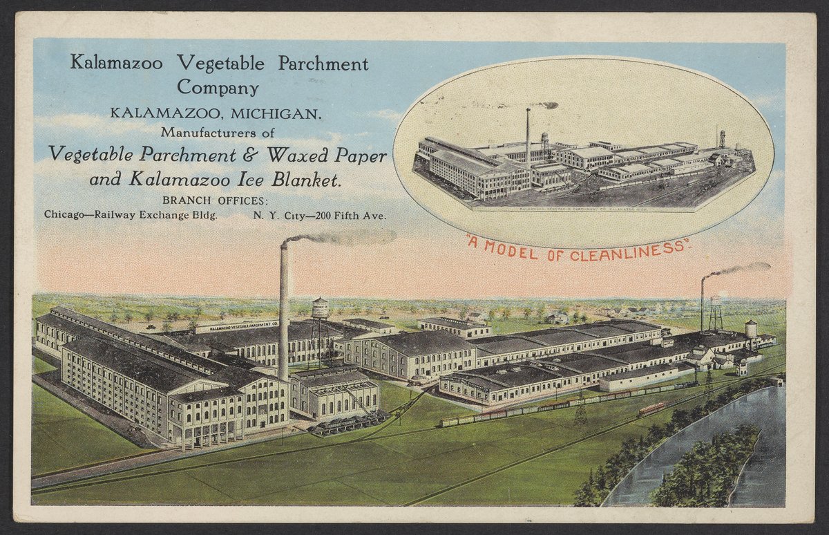 Postcard of the Kalamazoo Vegetable Parchment Company - Science History ...