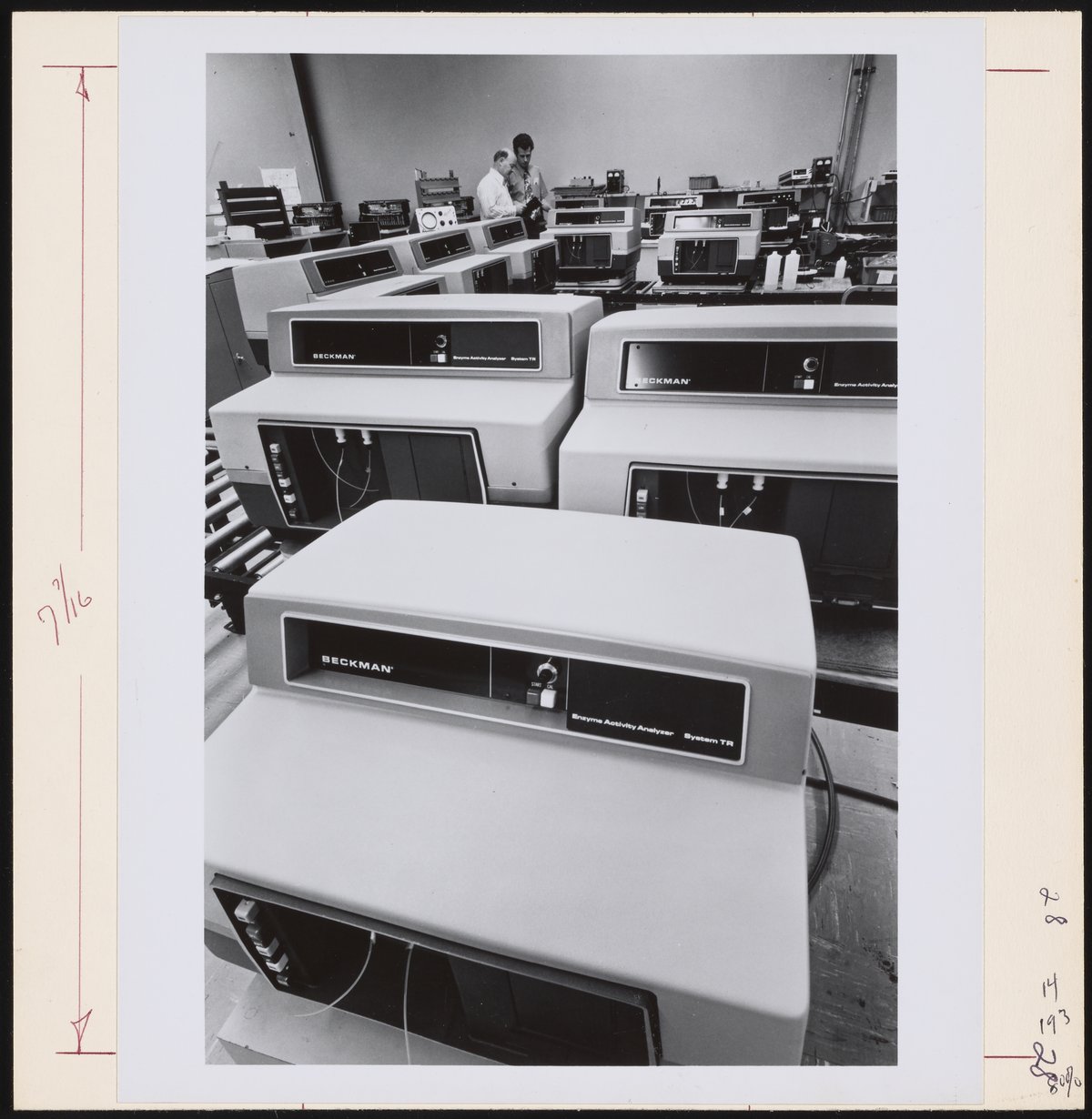 Room filled with Beckman System TR Enzyme Activity Analyzers - Science ...