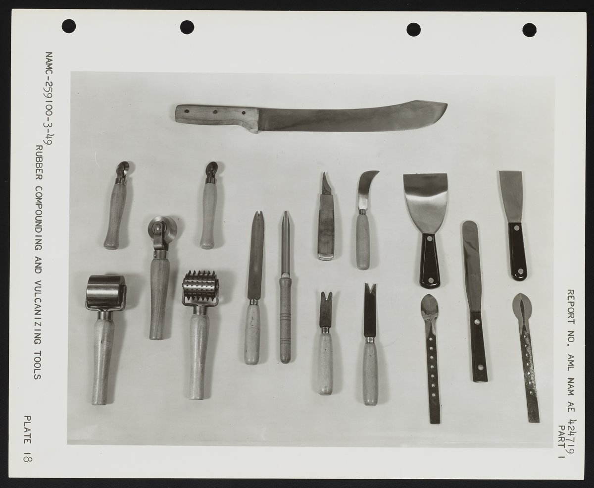 Rubber Compounding and Vulcanization tools - Science History Institute ...