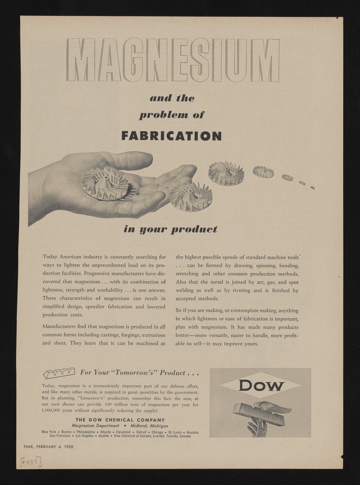 Magnesium and the Problem of Fabrication in Your Product - Science ...