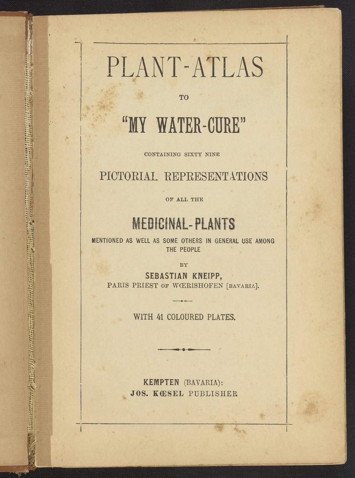Plant-atlas to "My water-cure," : containing sixty nine pictorial ...