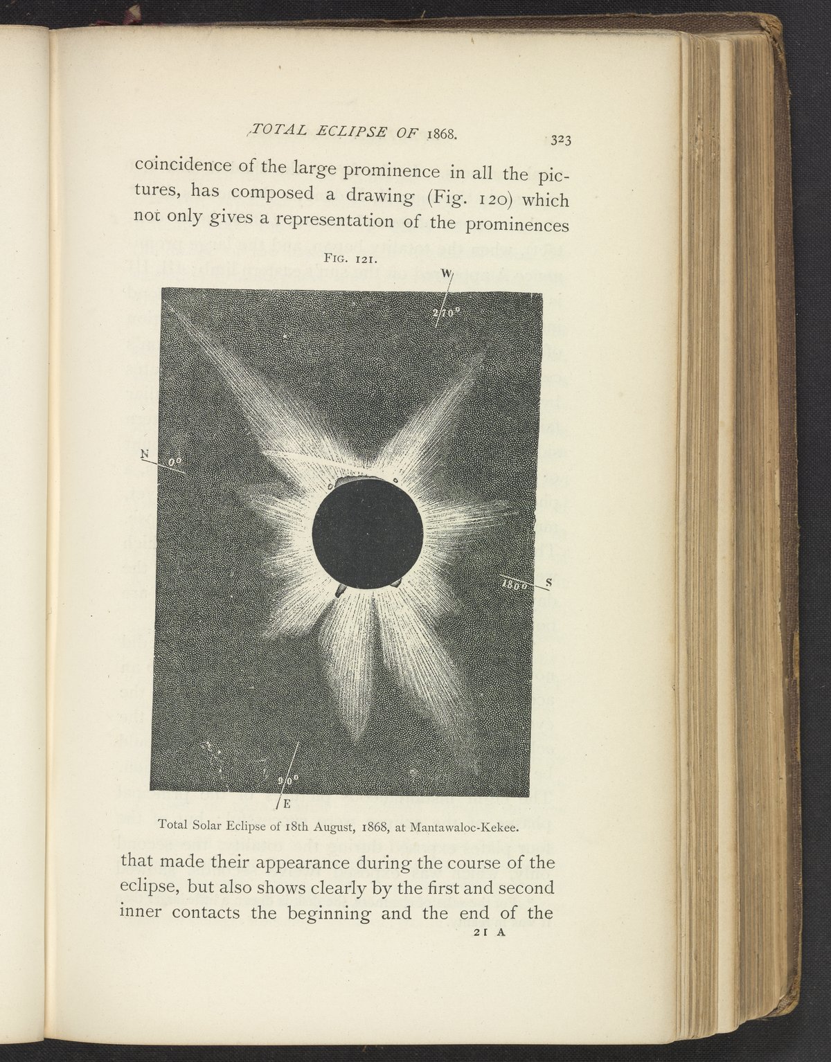 Total Solar Eclipse of 18th August, 1868, at Mantawaloc-Kekee - Science History Institute ...