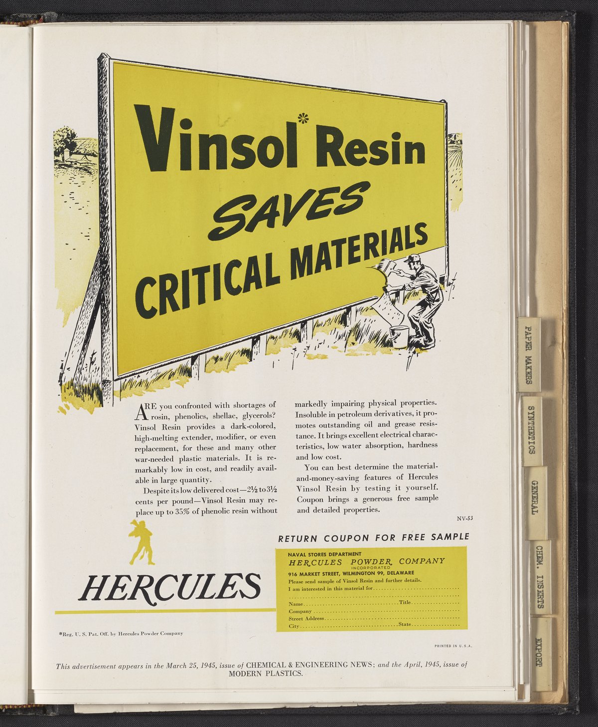 Vinsol Resin Saves Critical Materials - Science History Institute ...