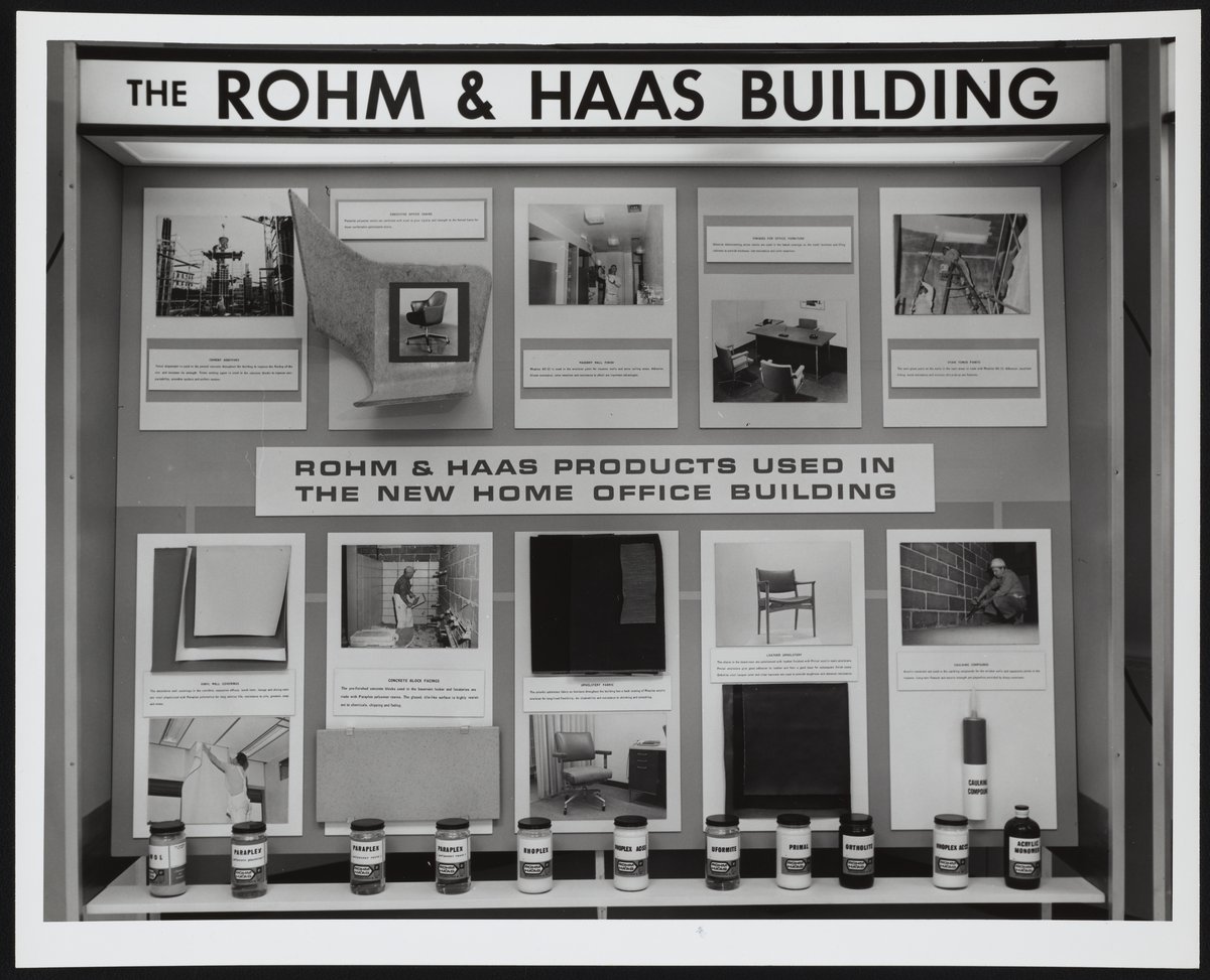 Trade show exhibit featuring Rohm & Haas building - Science History ...