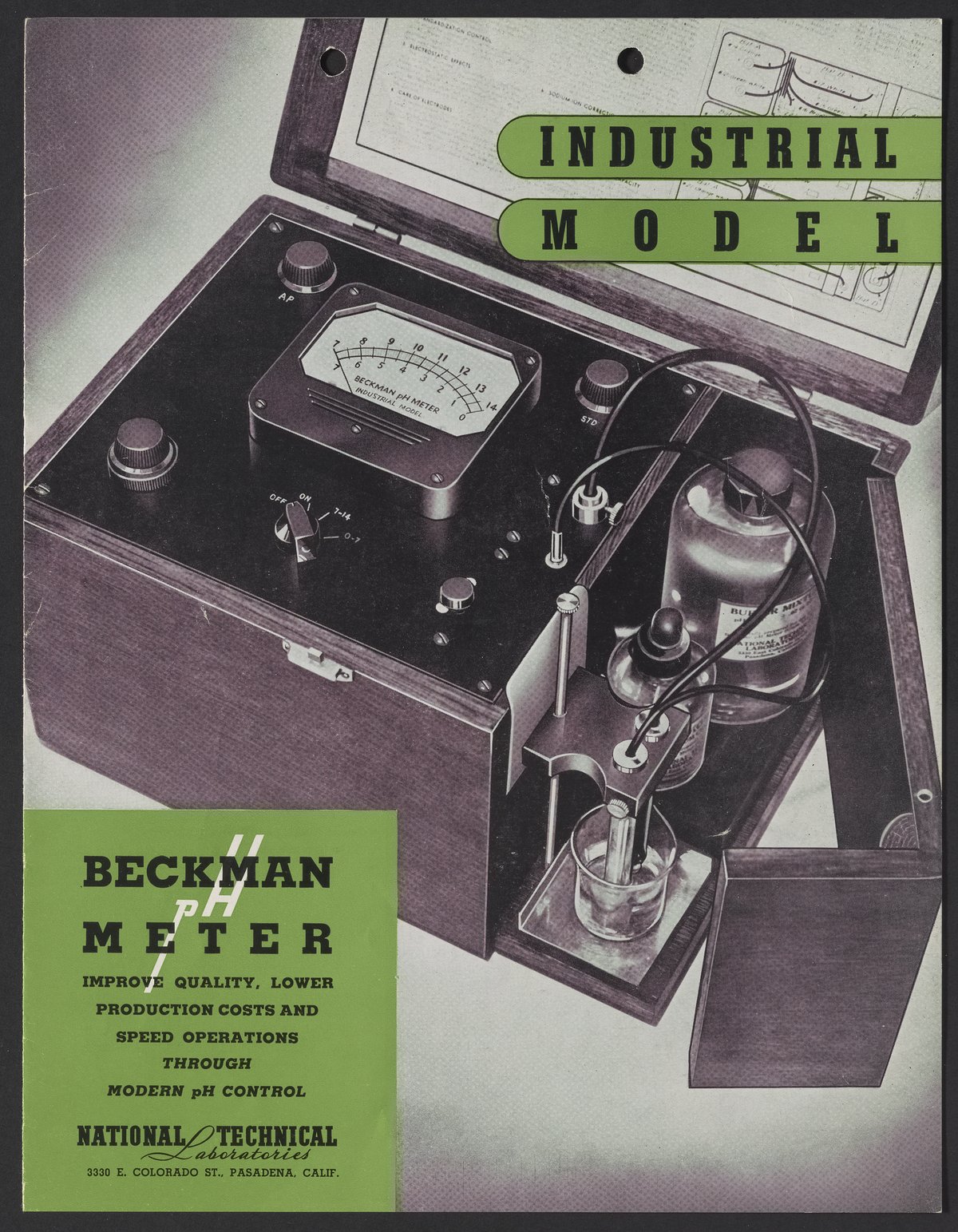 Beckman pH Meter (Industrial Model) brochure - Science History ...
