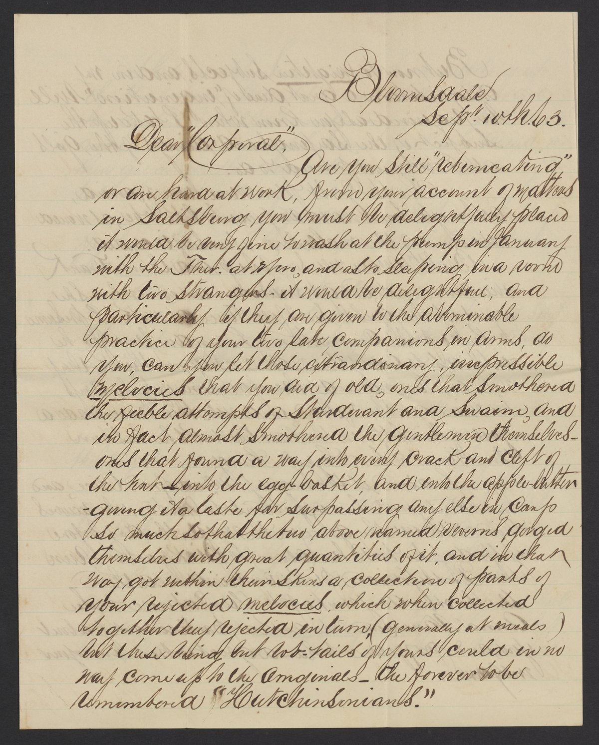 Letter from [Sandreth?] to James Curtis Booth - Science History ...
