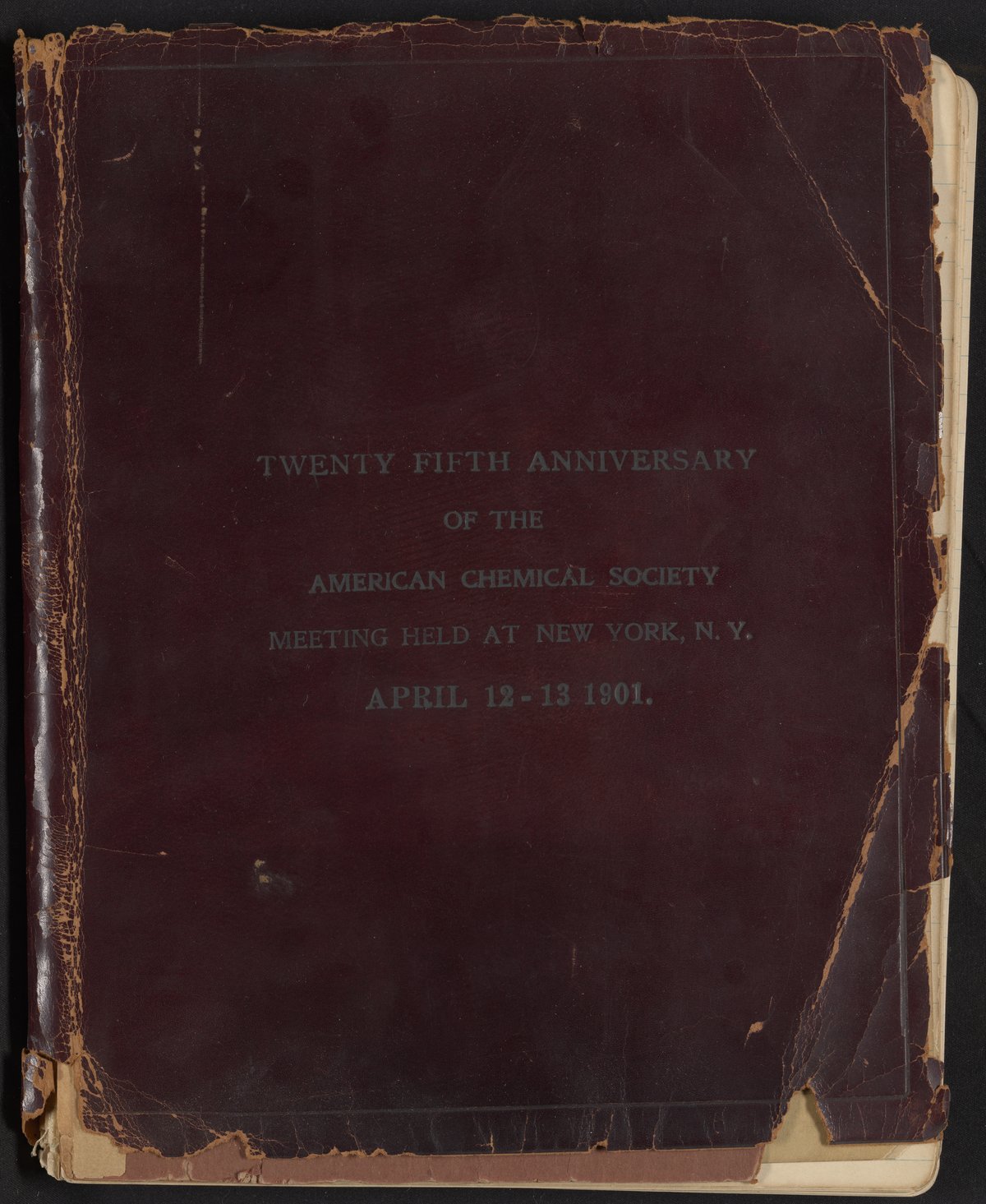 25th Anniversary Celebration Of The American Chemical Society Scrapbook Science History