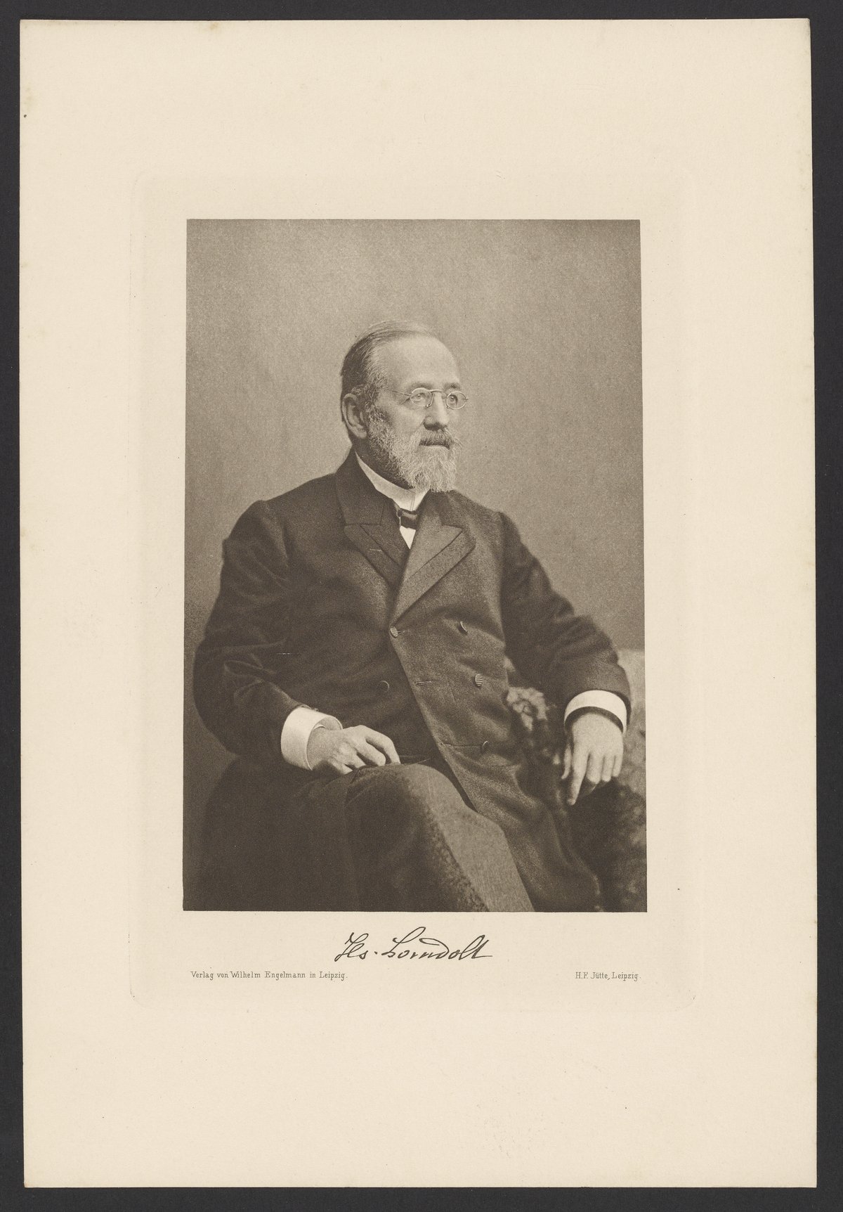 Portrait of Hans Heinrich Landolt - Science History Institute Digital ...