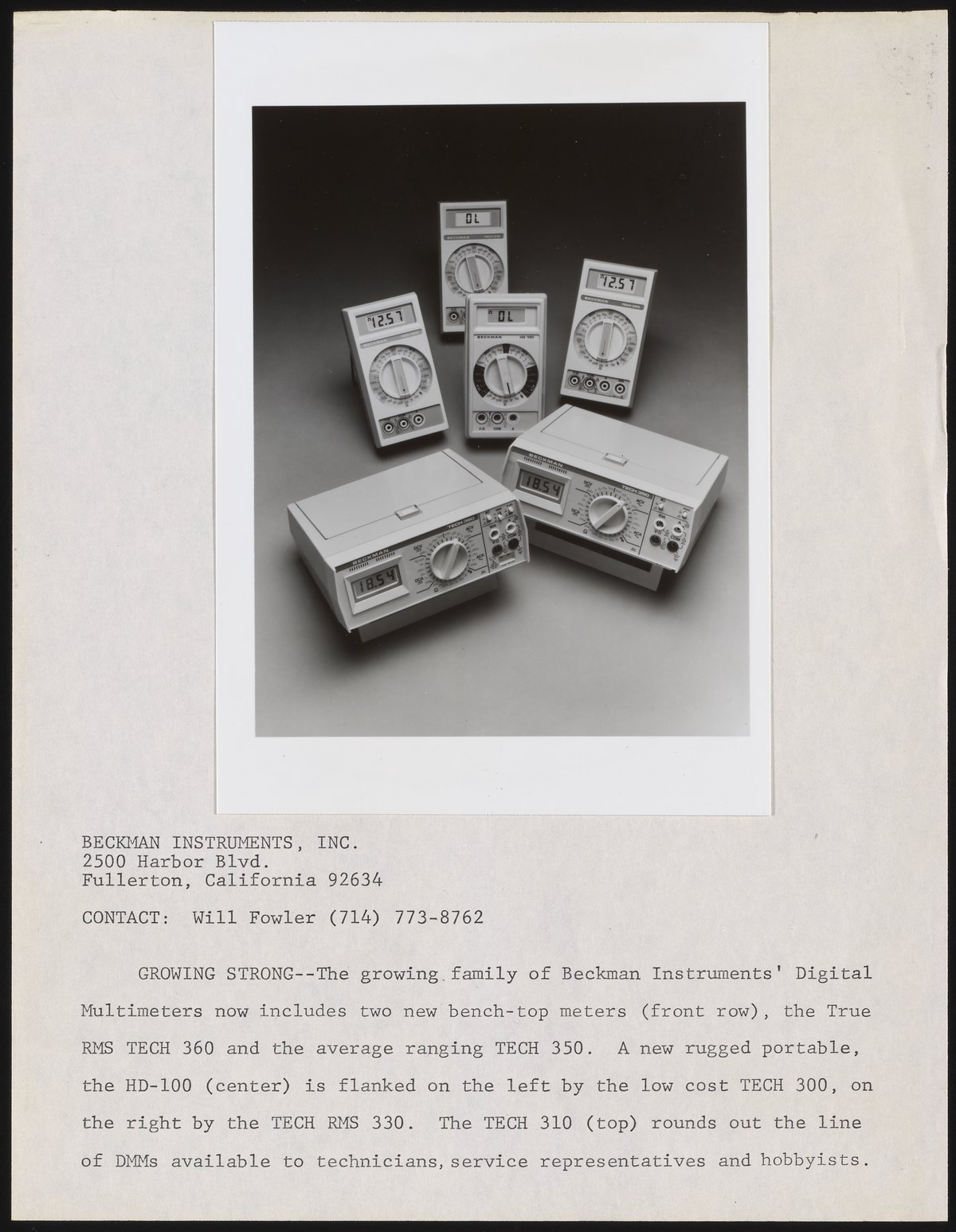 Beckman Digital Multimeters - Science History Institute Digital Collections