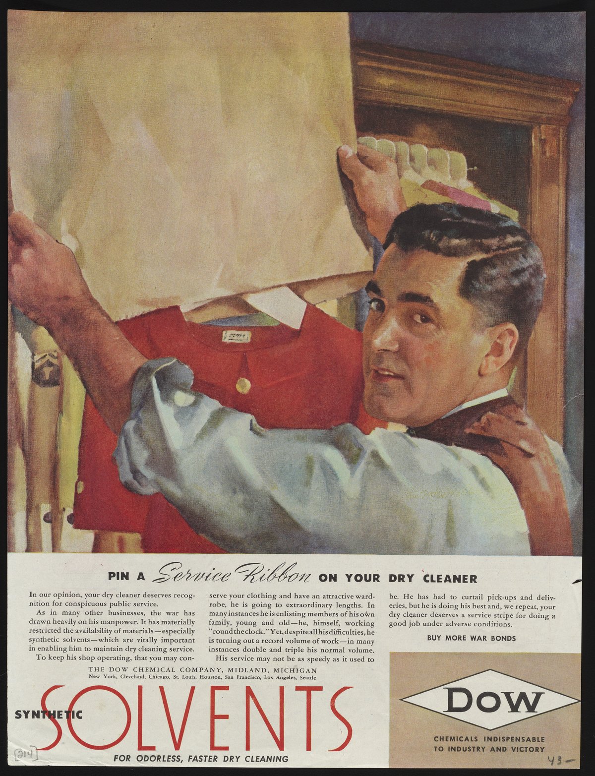 Pin a Service Ribbon on Your Dry Cleaner - Science History Institute ...