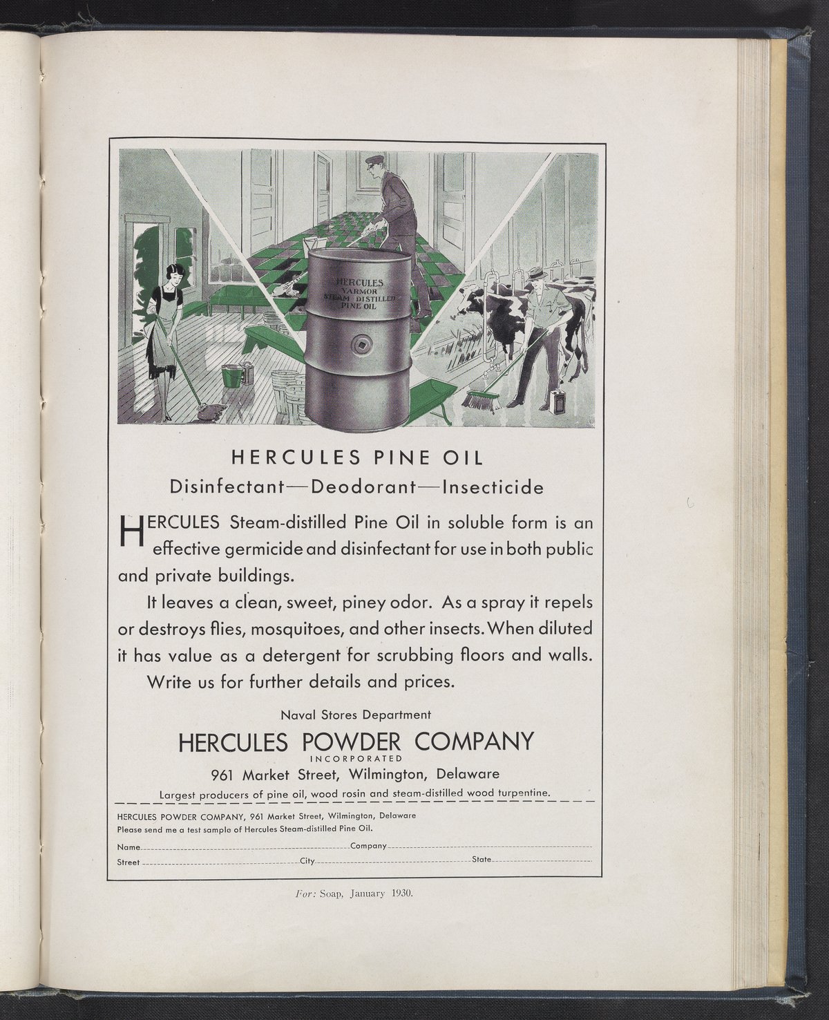 Hercules Pine Oil: Disinfectant--Deodorant--Insecticide - Science ...