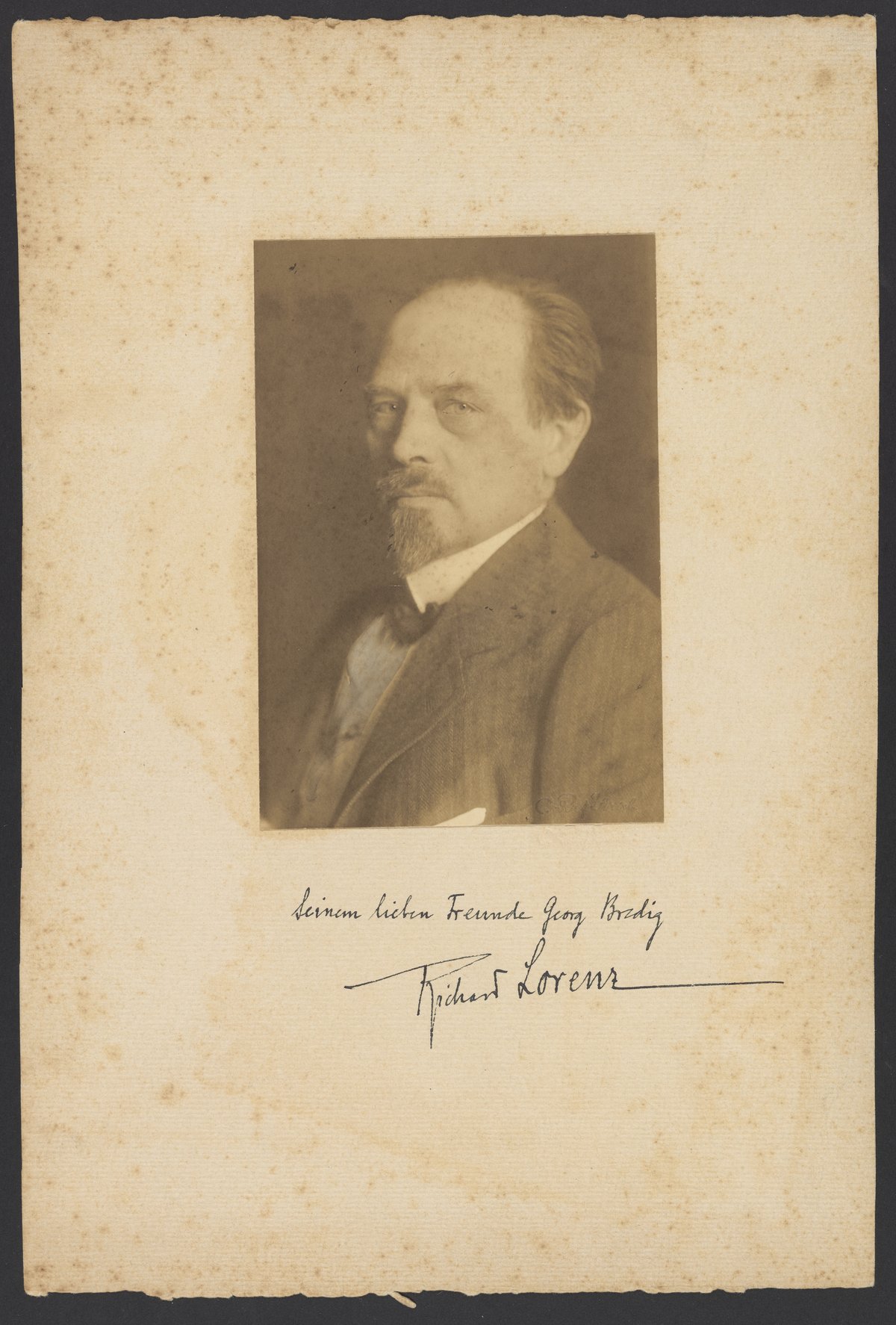 Autographed portrait of Richard Lorenz - Science History Institute ...