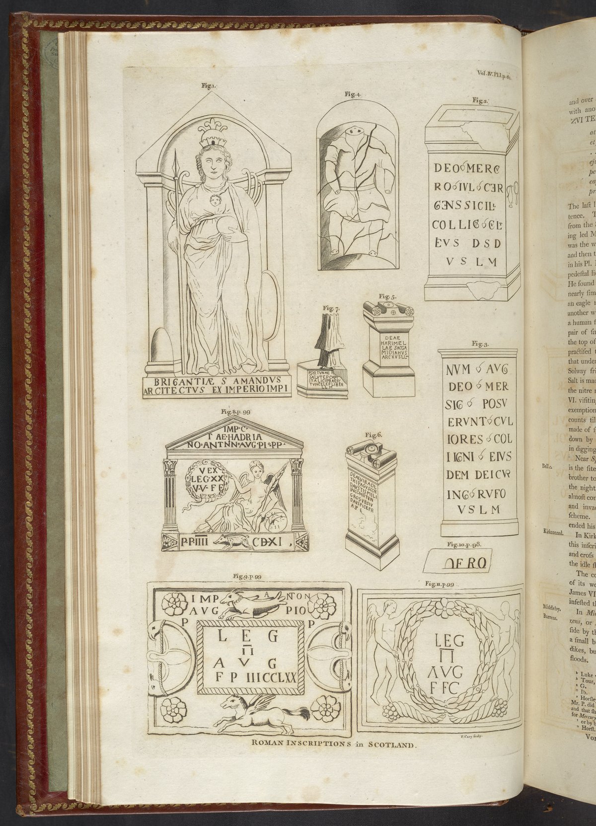 Roman Inscriptions in Scotland [Vol. IV, Plate I] - Science History ...