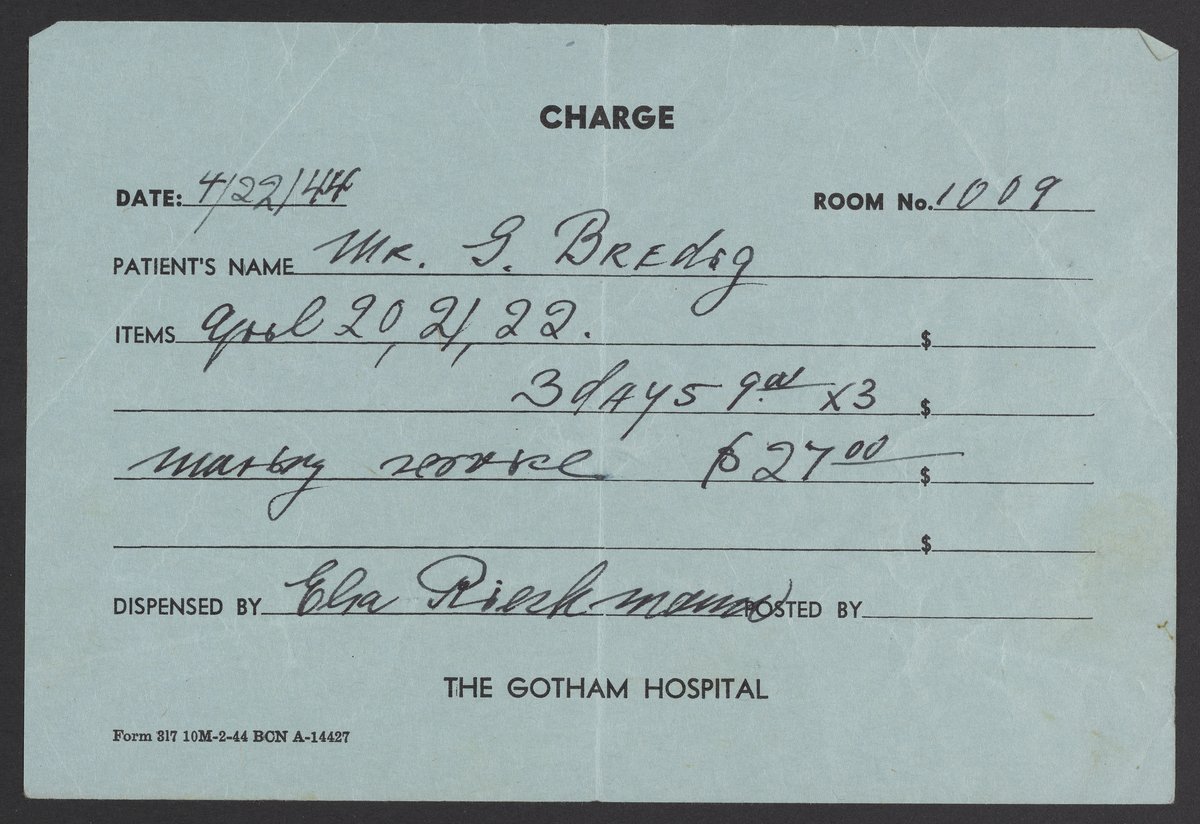 Medical receipts - Science History Institute Digital Collections