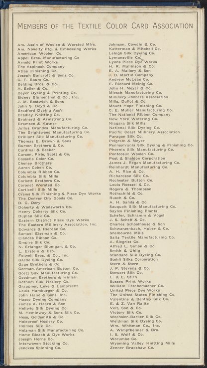 Standard Color Card of America, - Science History Institute Digital ...