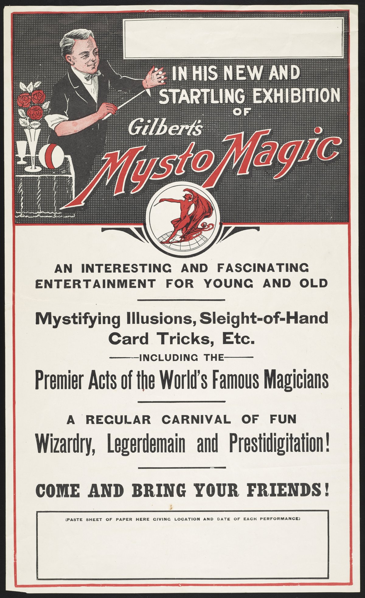 Mysto Magic Show Set Advertising Poster - Science History Institute ...