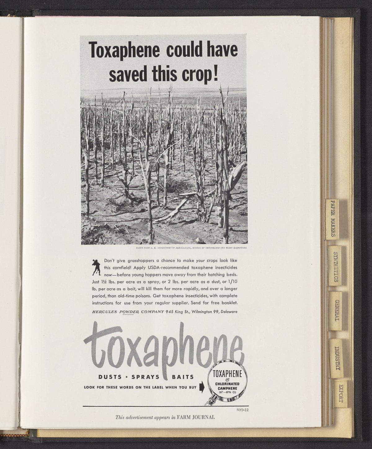 Toxaphene Could Have Saved This Crop! - Science History Institute ...