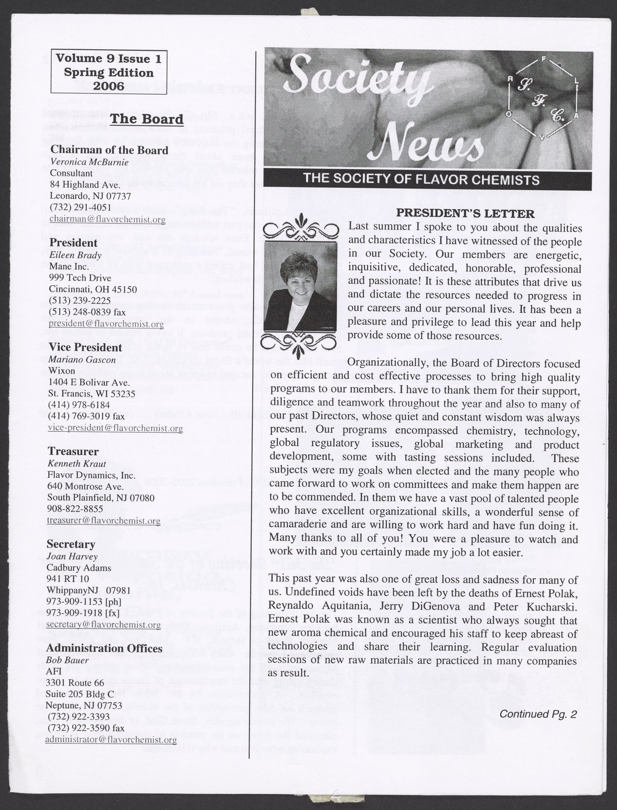 Society News, Volume 9, Issue 1 - Science History Institute Digital ...