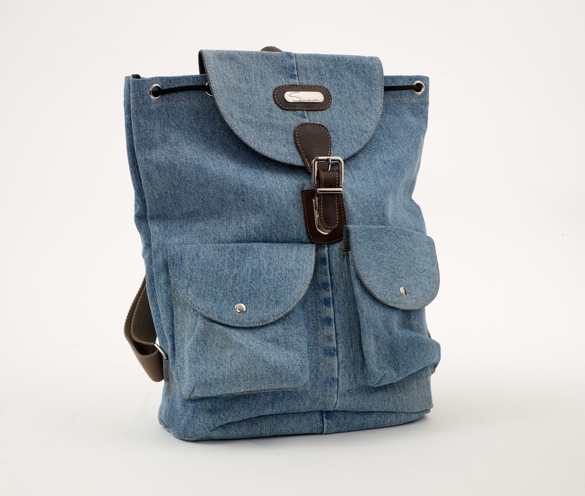 Upcycled Denim Backpack - Science History Institute Digital Collections