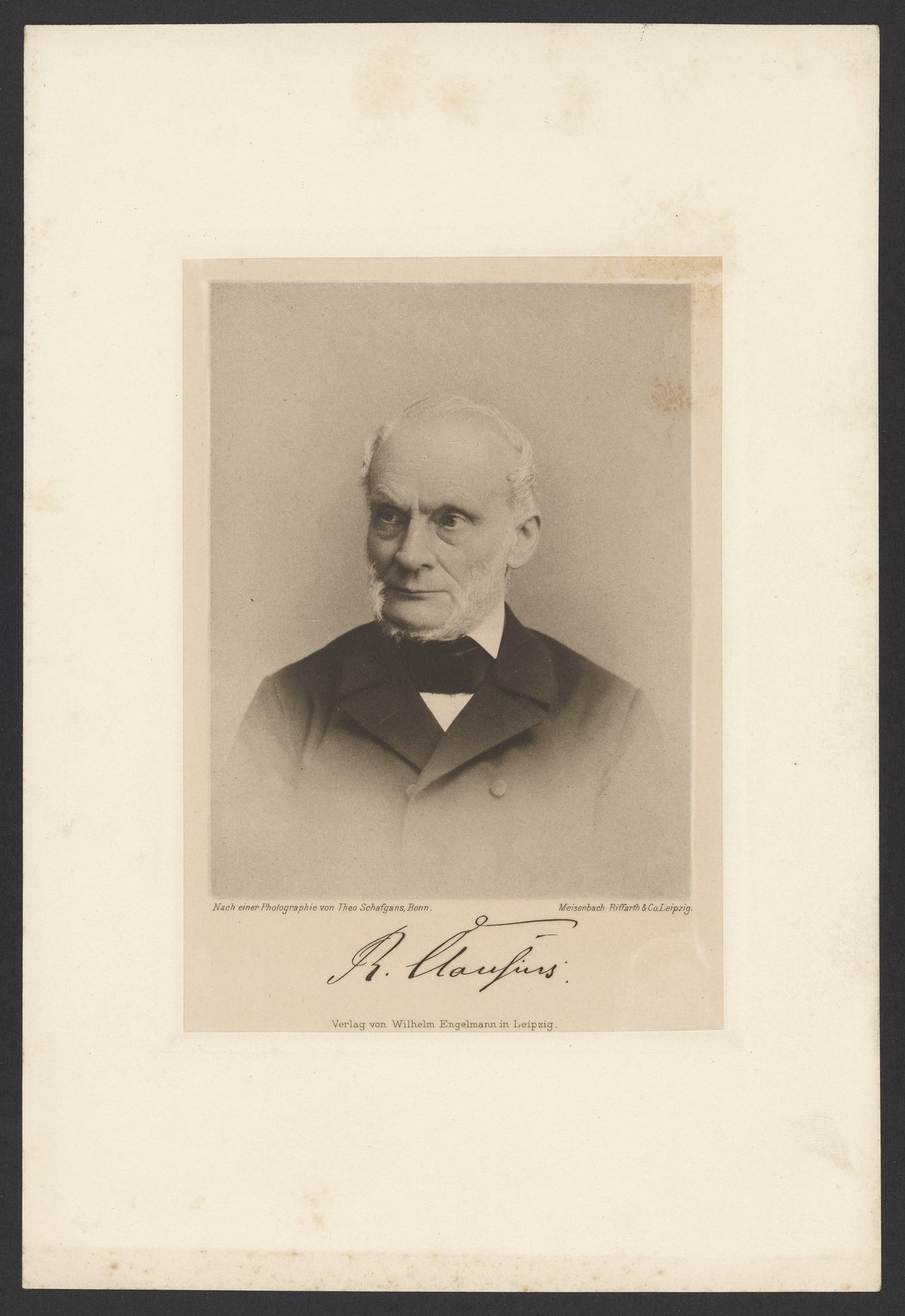 Portrait of Rudolf Clausius - Science History Institute Digital Collections