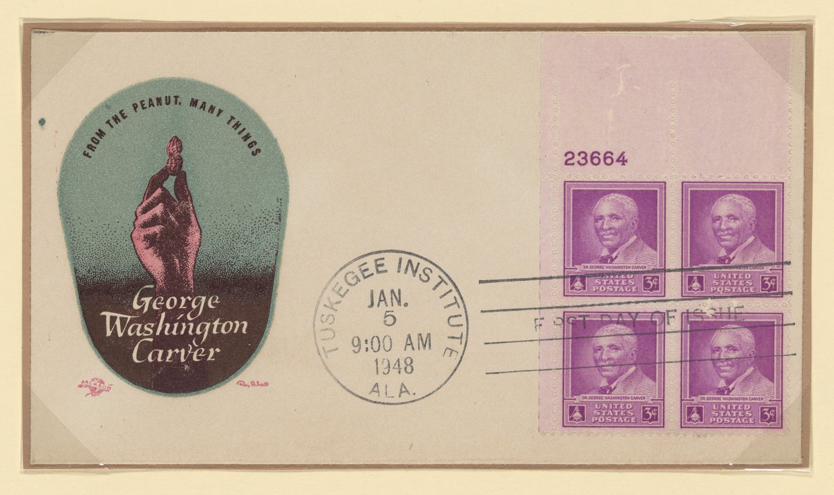 First Day Cover commemorating George Washington Carver - Science ...