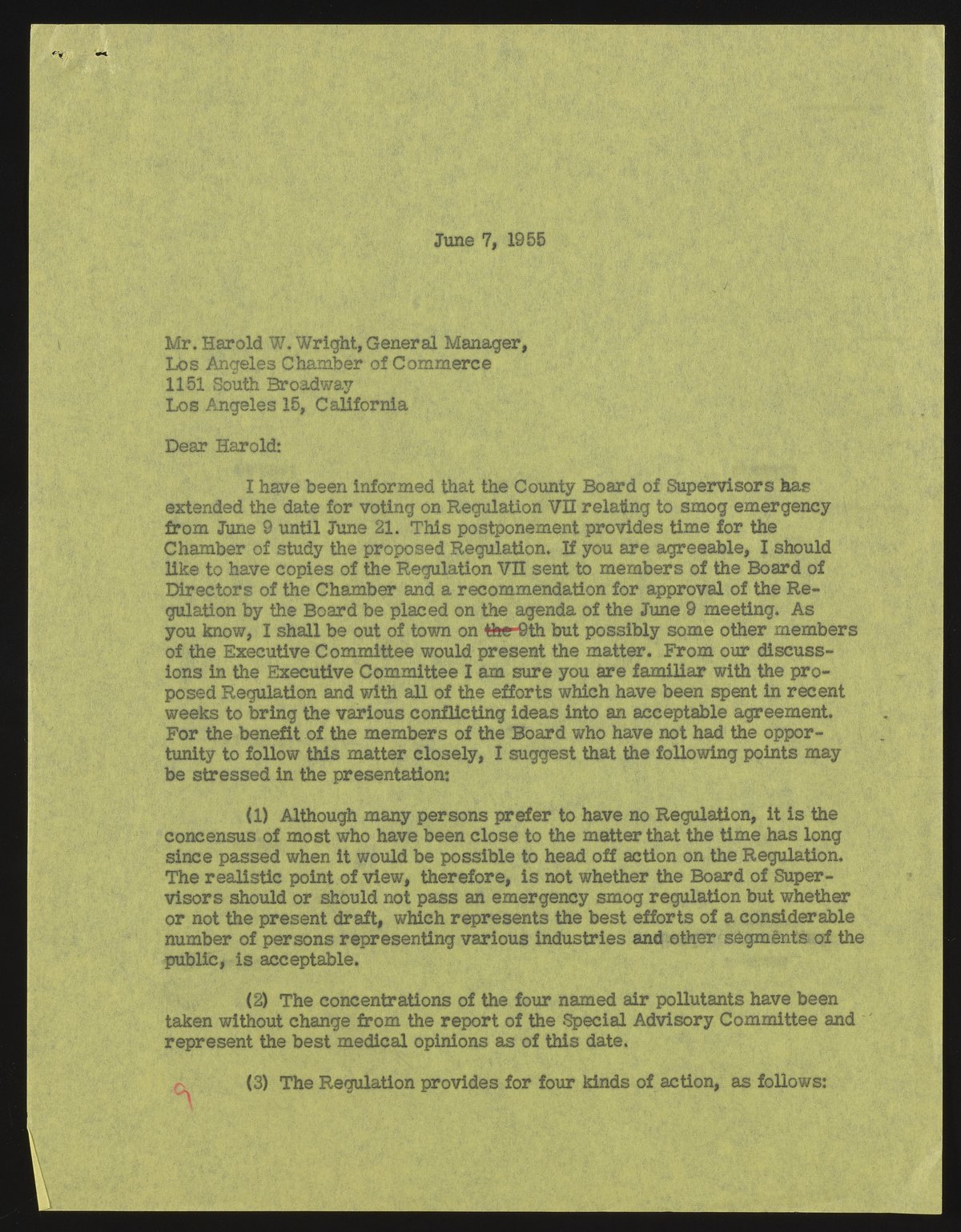 Memo from Arnold O. Beckman to Harold W. Wright - Science History ...