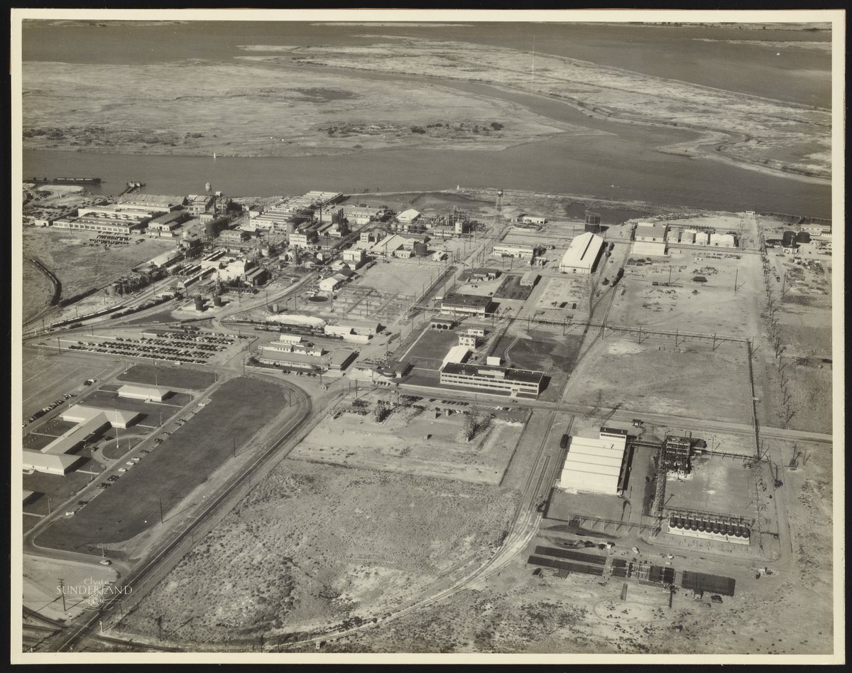 Aerial view of Dow plant in Pittsburg, California - Science History ...