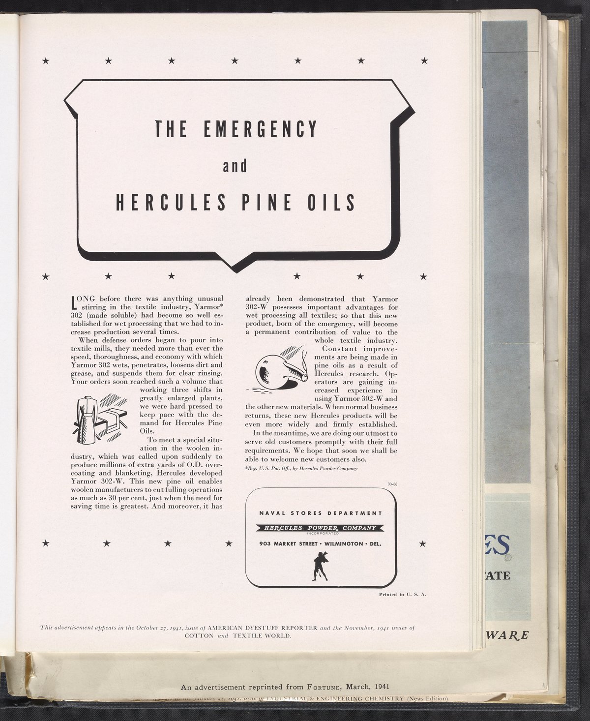 The Emergency and Hercules Pine Oils - Science History Institute ...
