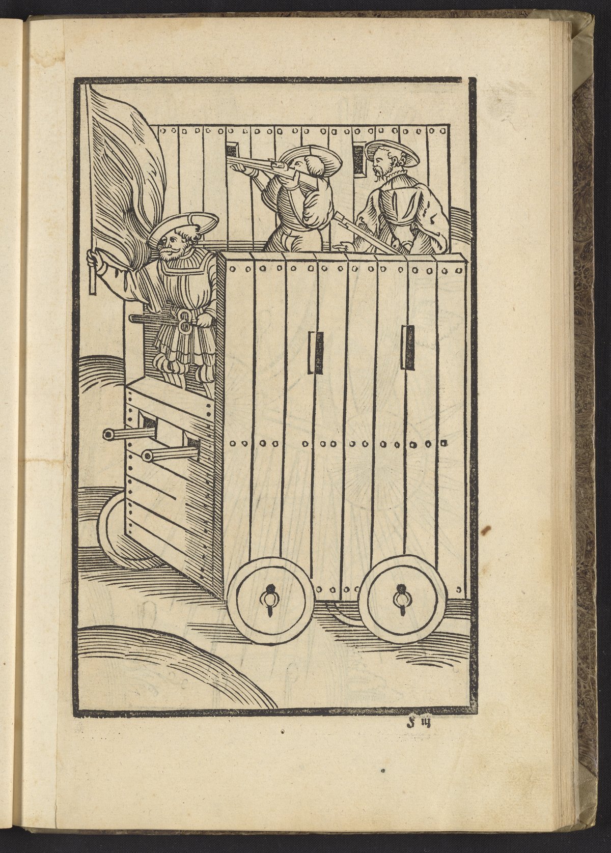 Siege vehicle with guns - Science History Institute Digital Collections