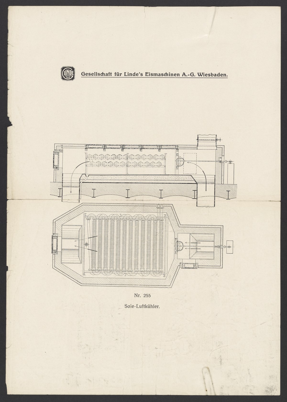 Diagram of a Linde ice machine - Science History Institute Digital ...