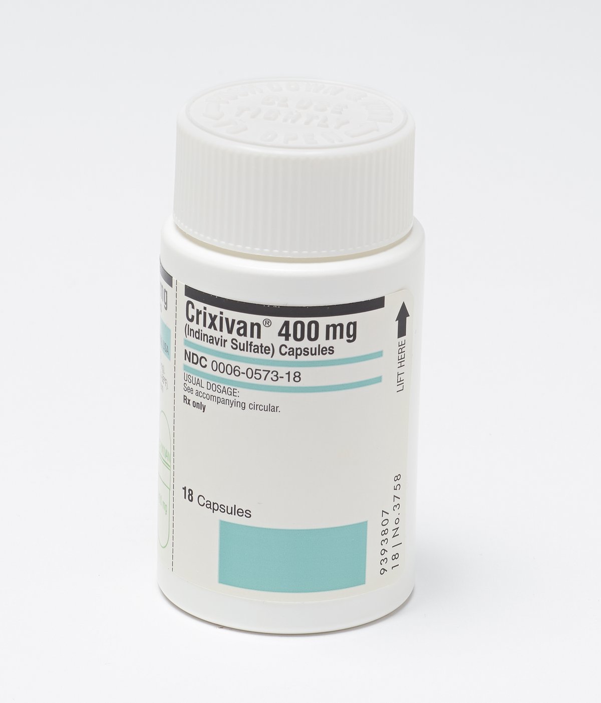 Bottle for Crixivan 400 mg HIV Protease Inhibitor - Science History ...