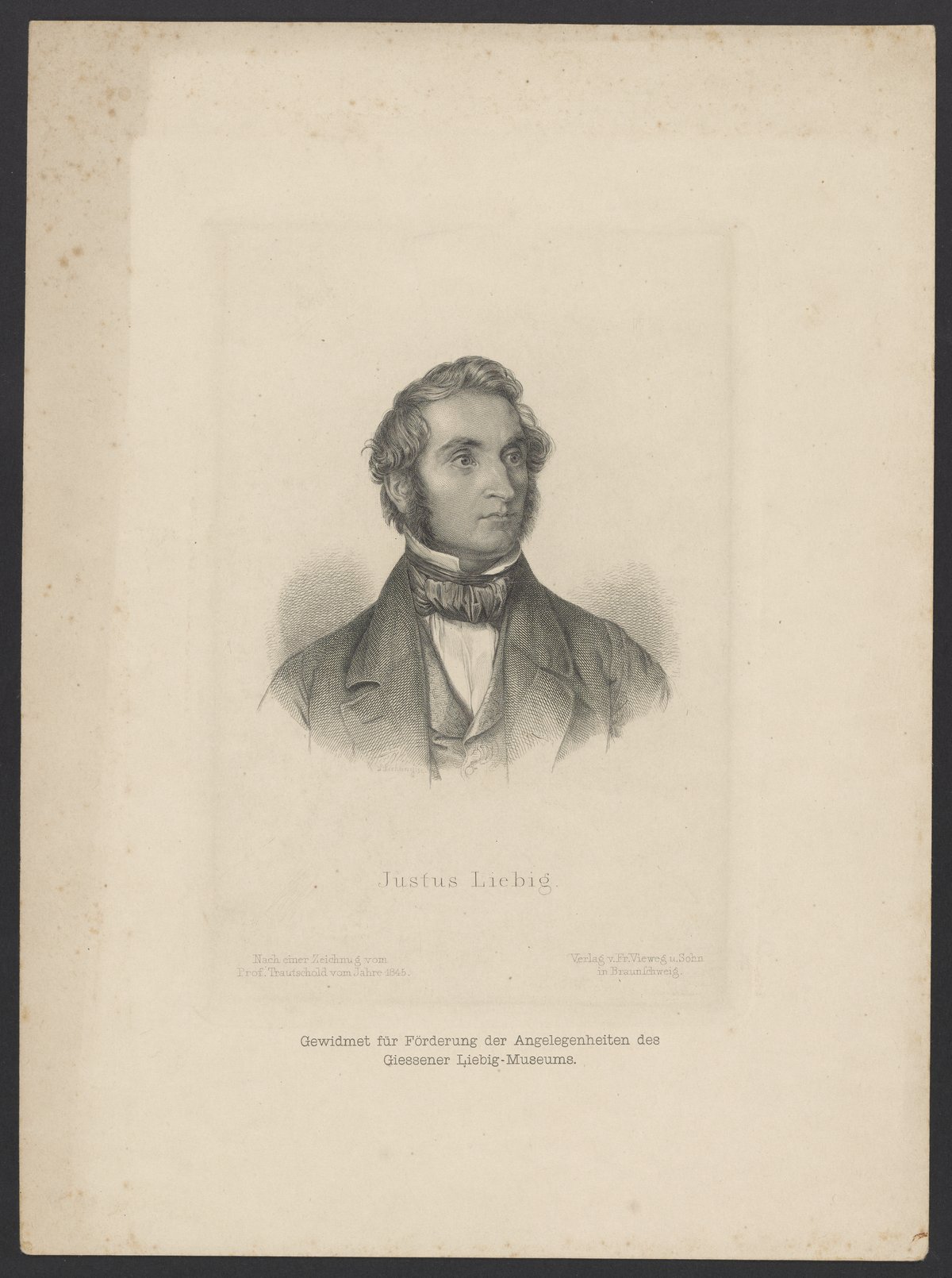 Portrait of Justus von Liebig - Science History Institute Digital ...