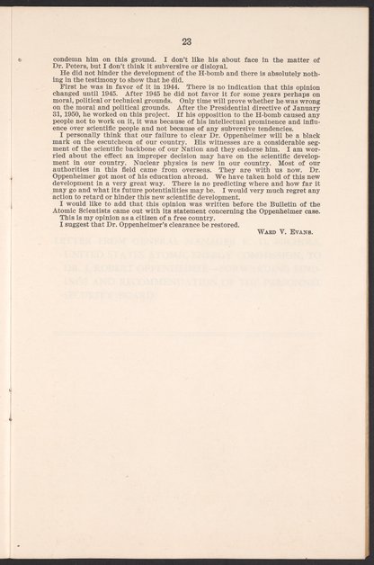 In the Matter of J. Robert Oppenheimer: Texts of Principal Documents ...