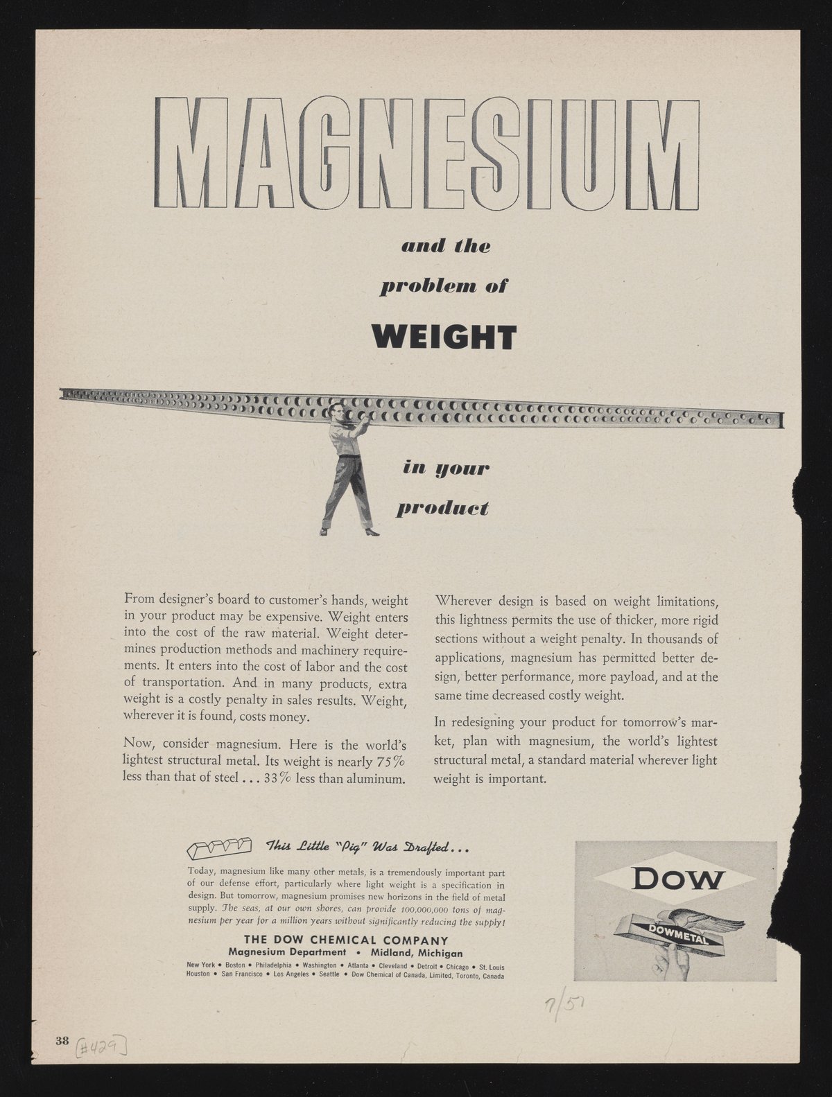 Magnesium and the Problem of Weight in Your Product - Science History ...