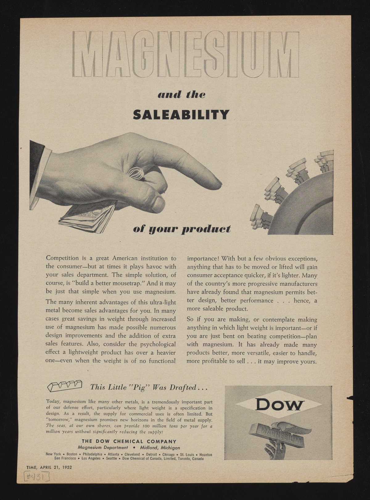 Magnesium and the Saleability of Your Product - Science History ...