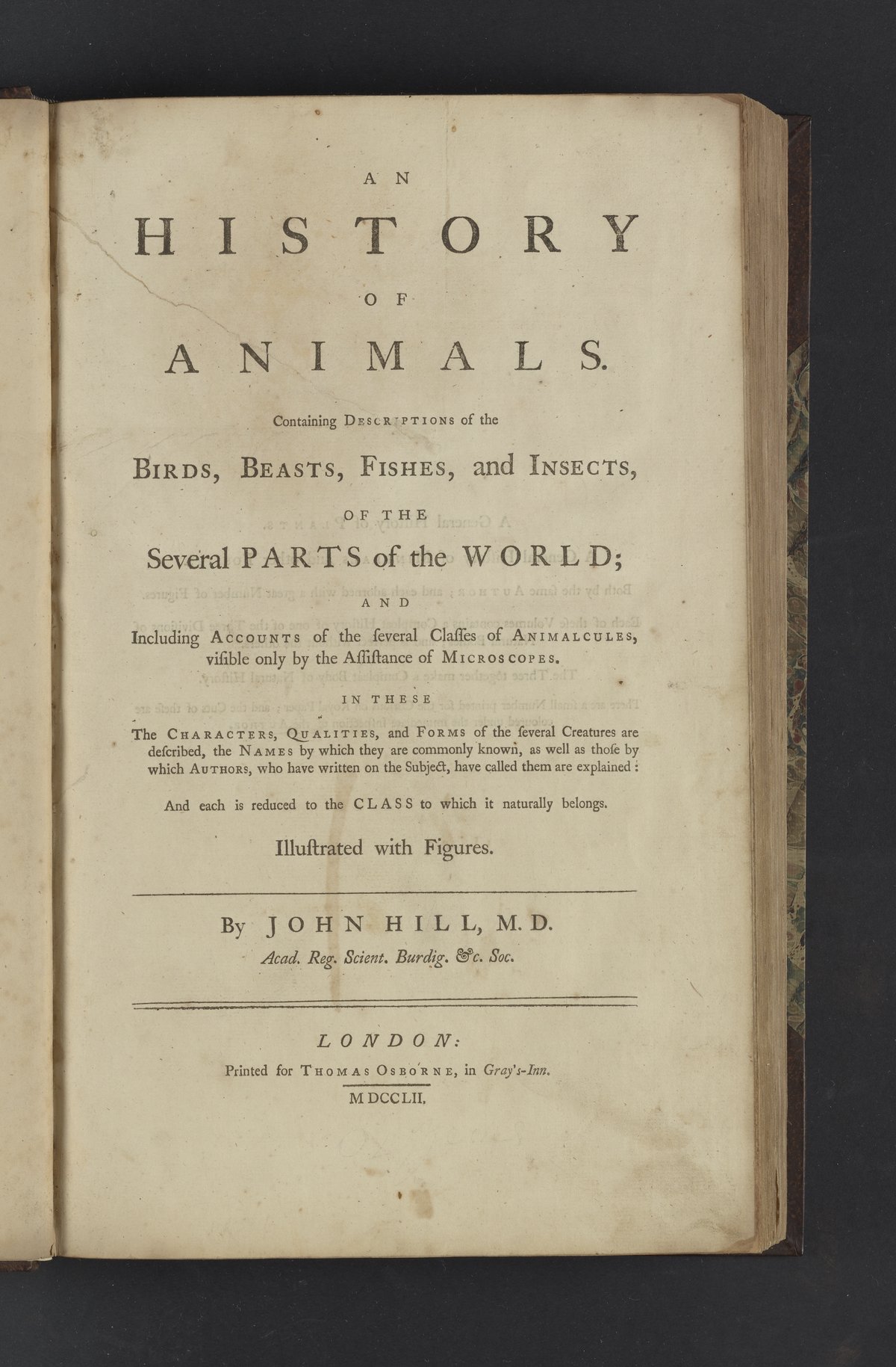 An history of animals: containing descriptions of the birds, beasts ...