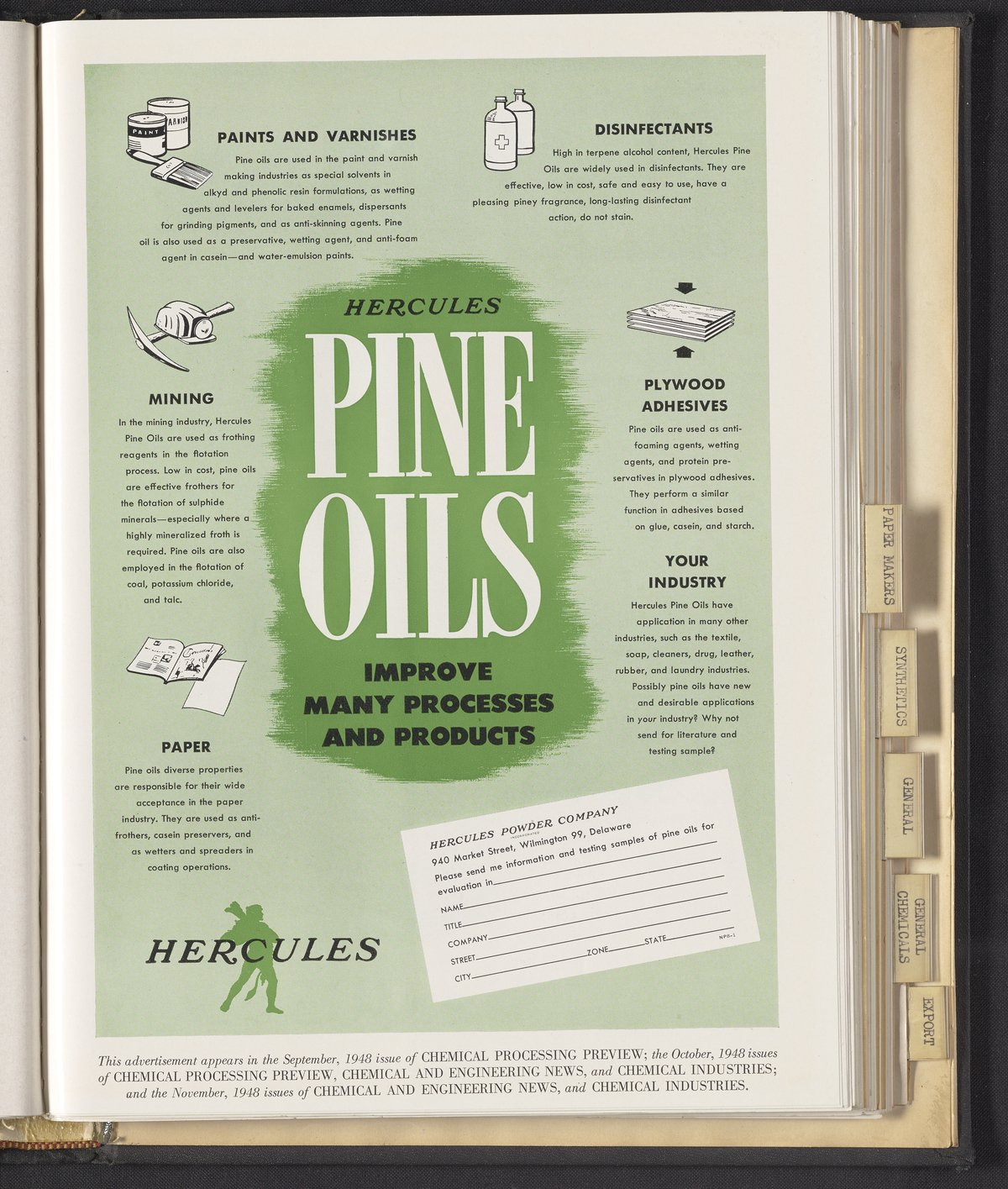 Hercules Pine Oils Improve Many Processes and Products - Science ...