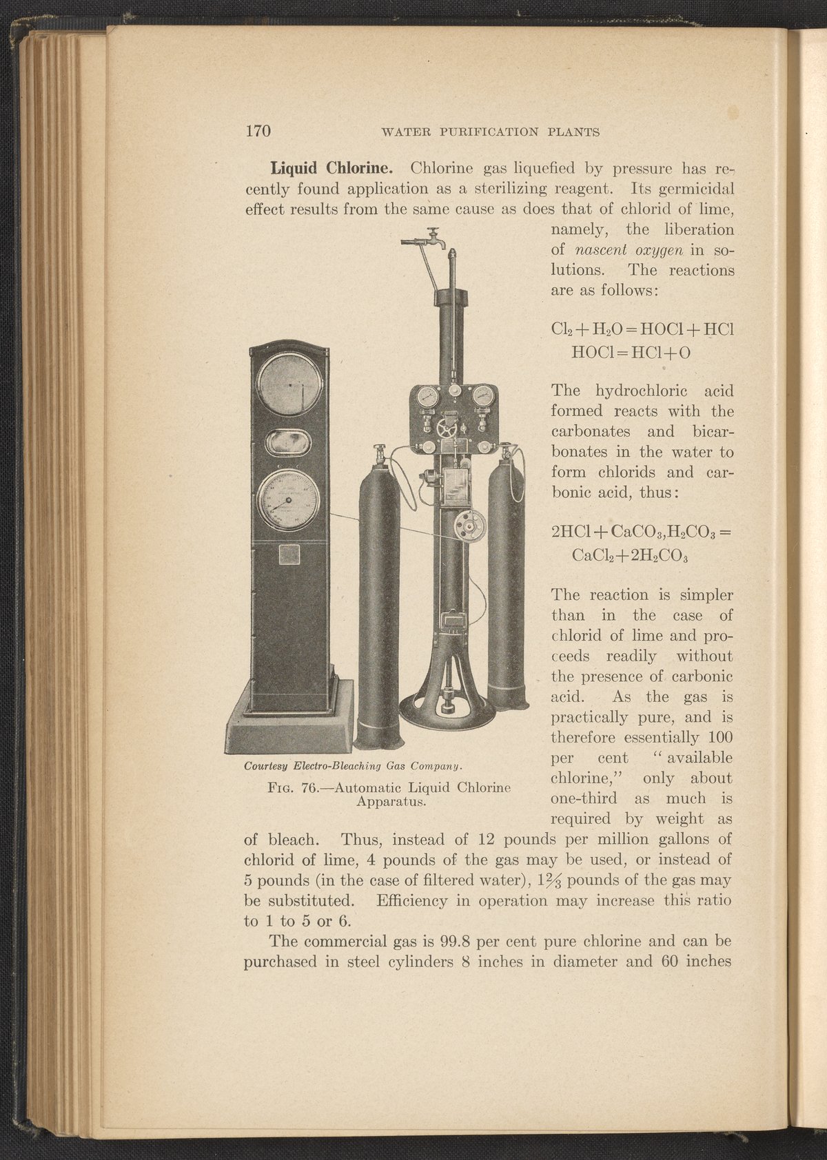 Figure 76. Automatic Liquid Chlorine Apparatus - Science History ...