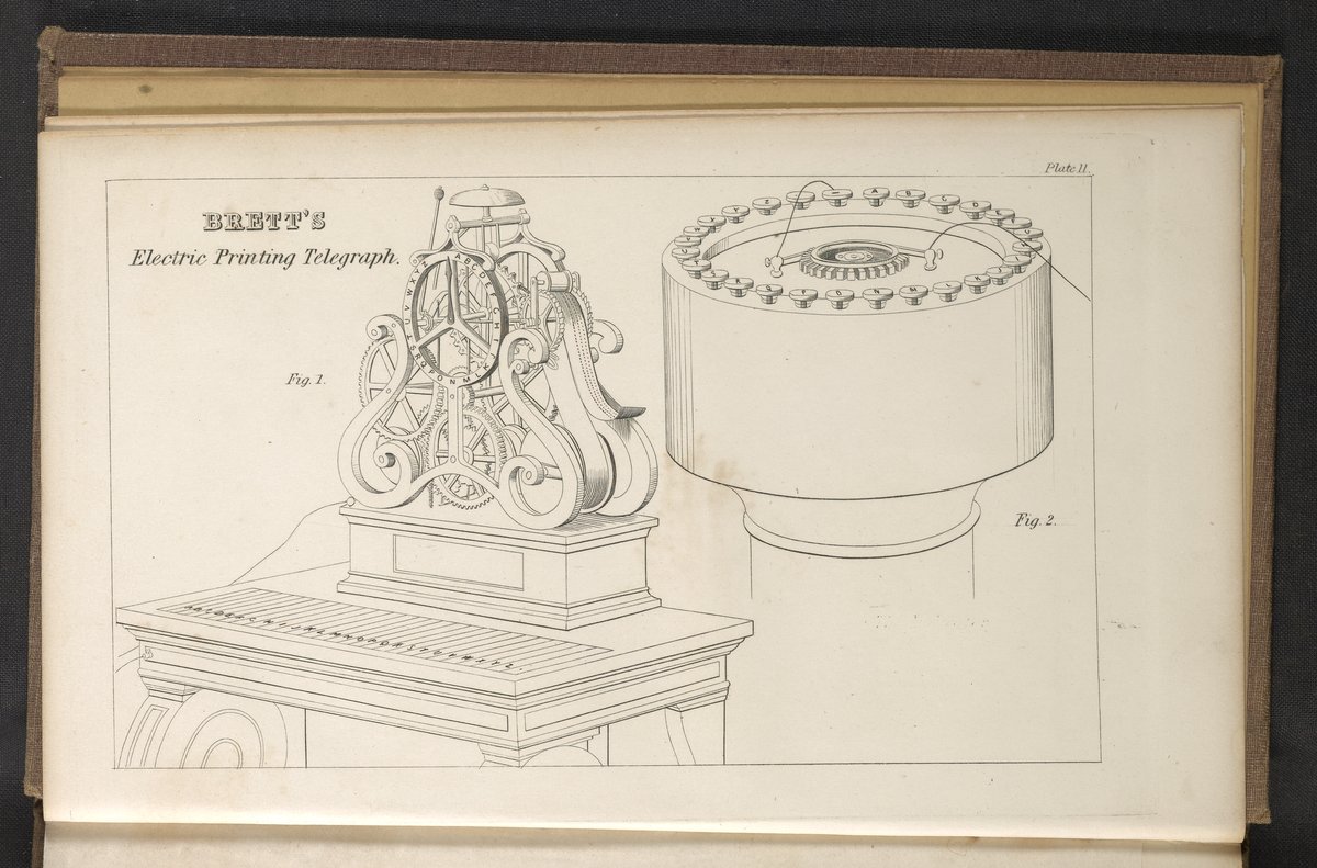 Brett's Electric Printing Telegraph - Science History Institute Digital ...