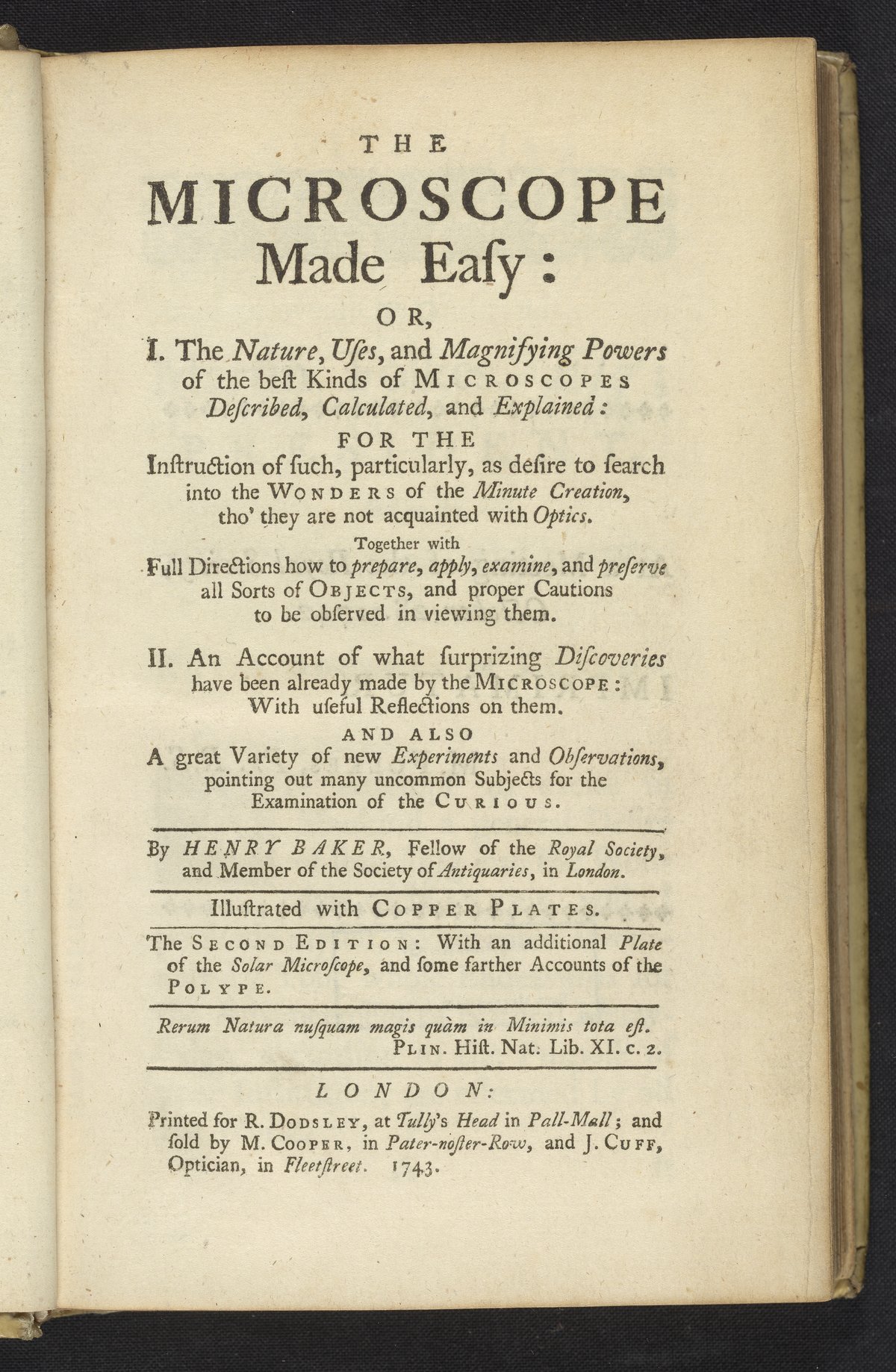 The Microscope Made Easy - Science History Institute Digital Collections