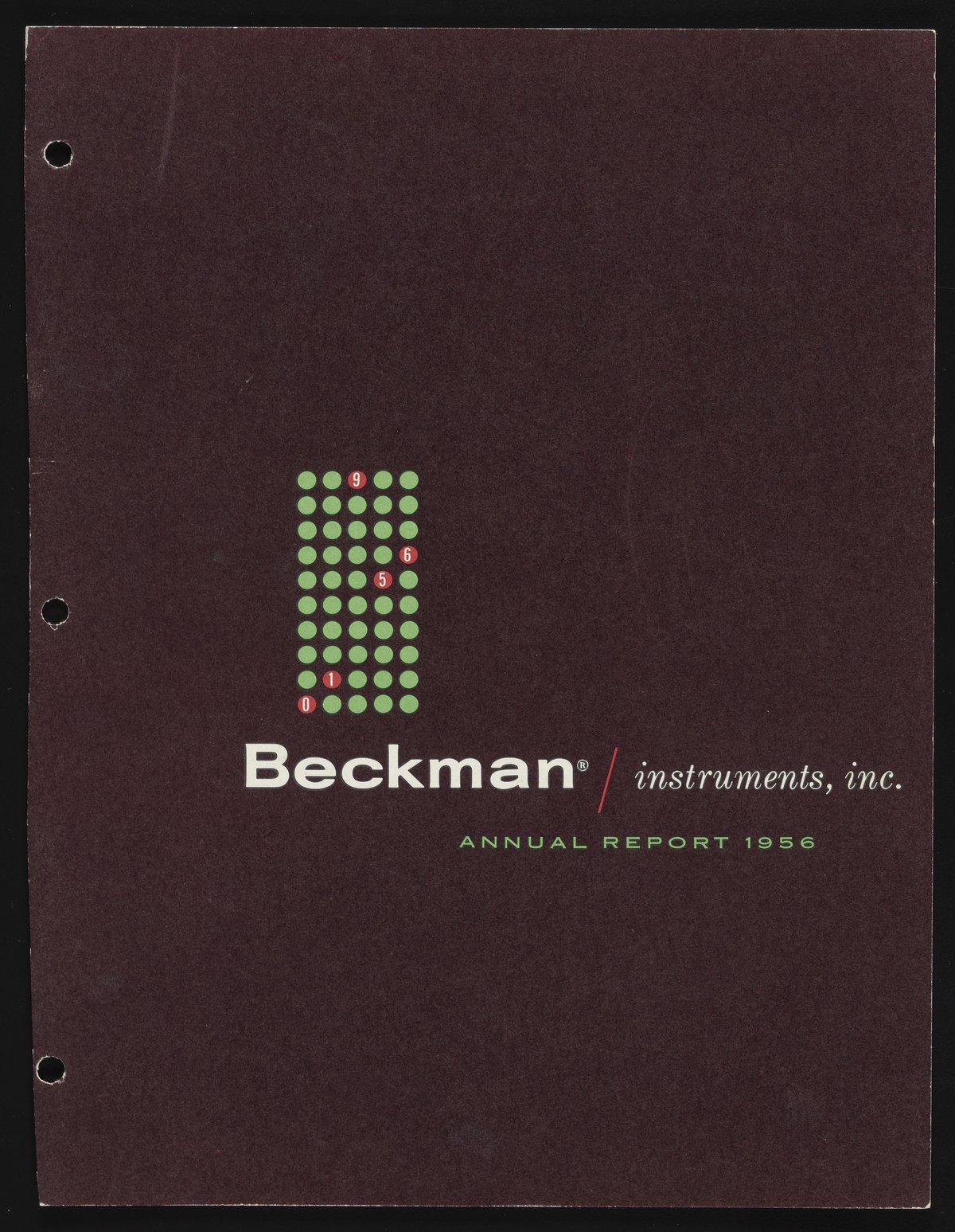 Beckman Instruments, Inc. Annual Report 1956 - Science History ...