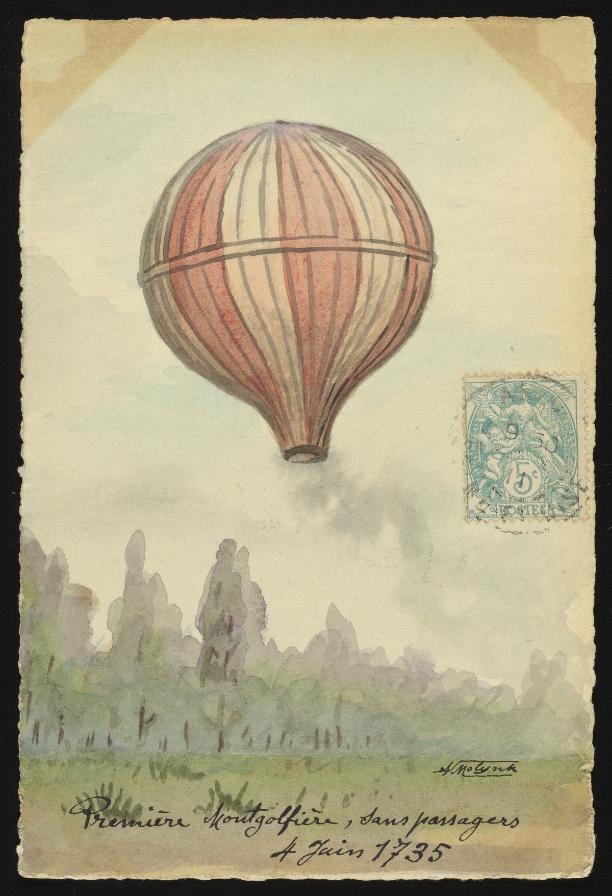 First Montgolfier brothers balloon - Science History Institute Digital ...