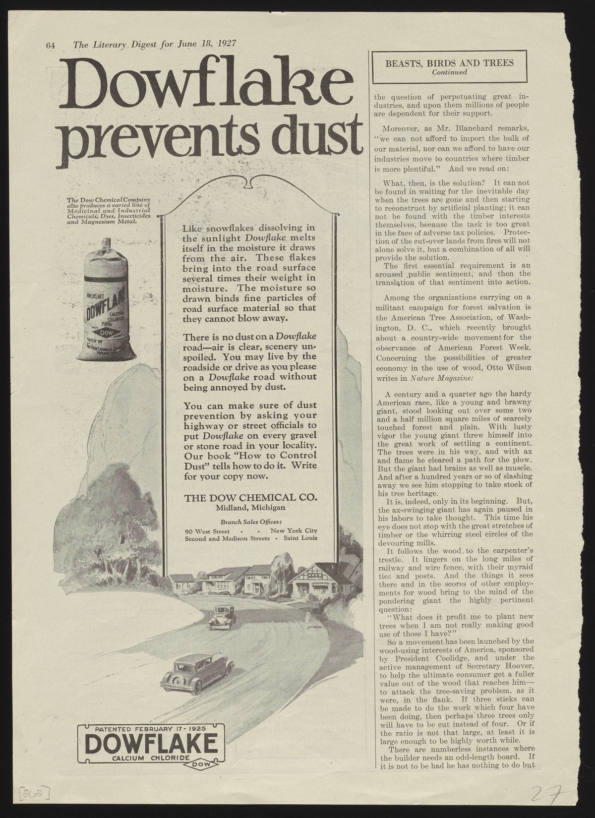 Dowflake prevents dust - Science History Institute Digital Collections