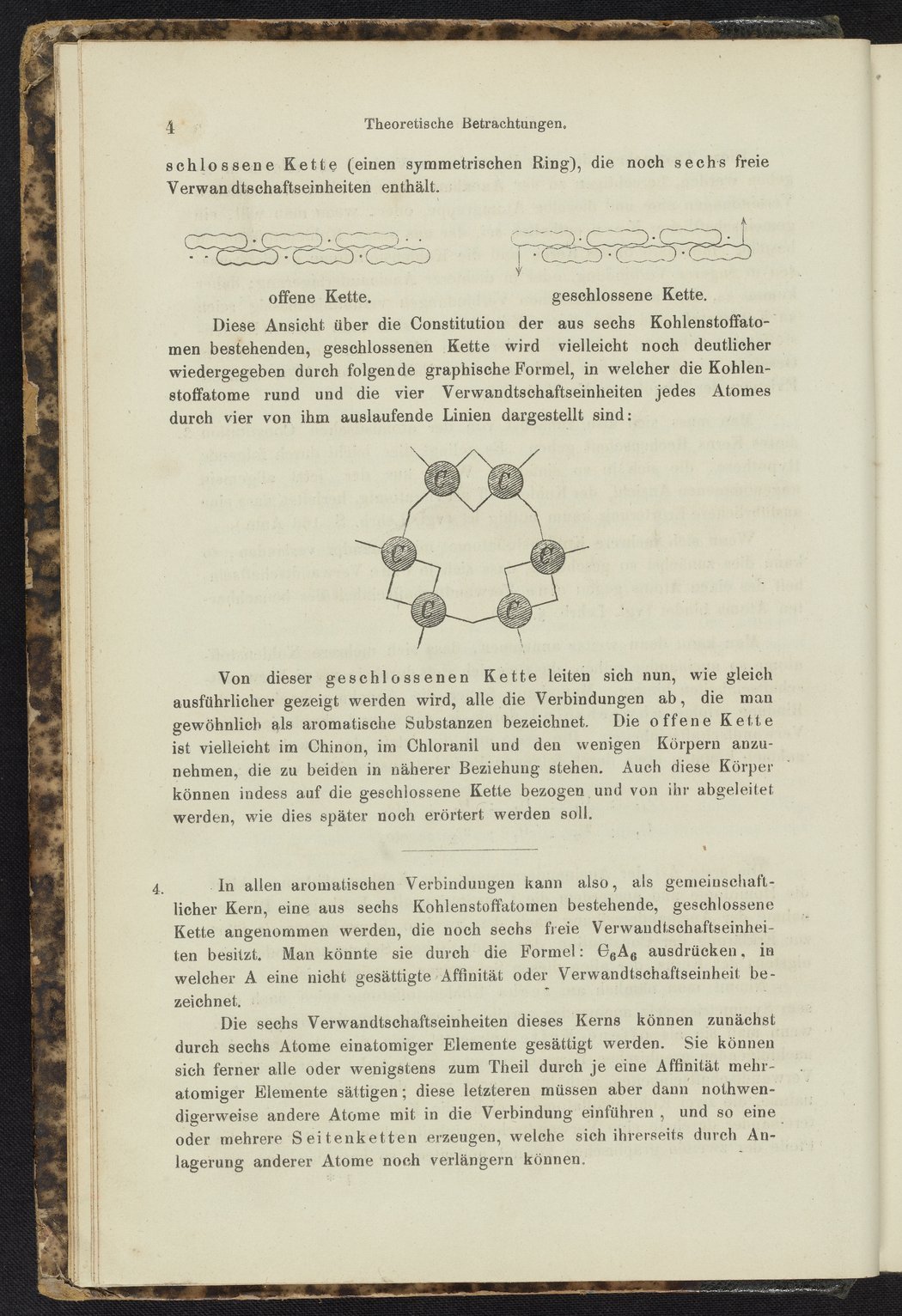 Chemical structure of a benzene ring - Science History Institute ...