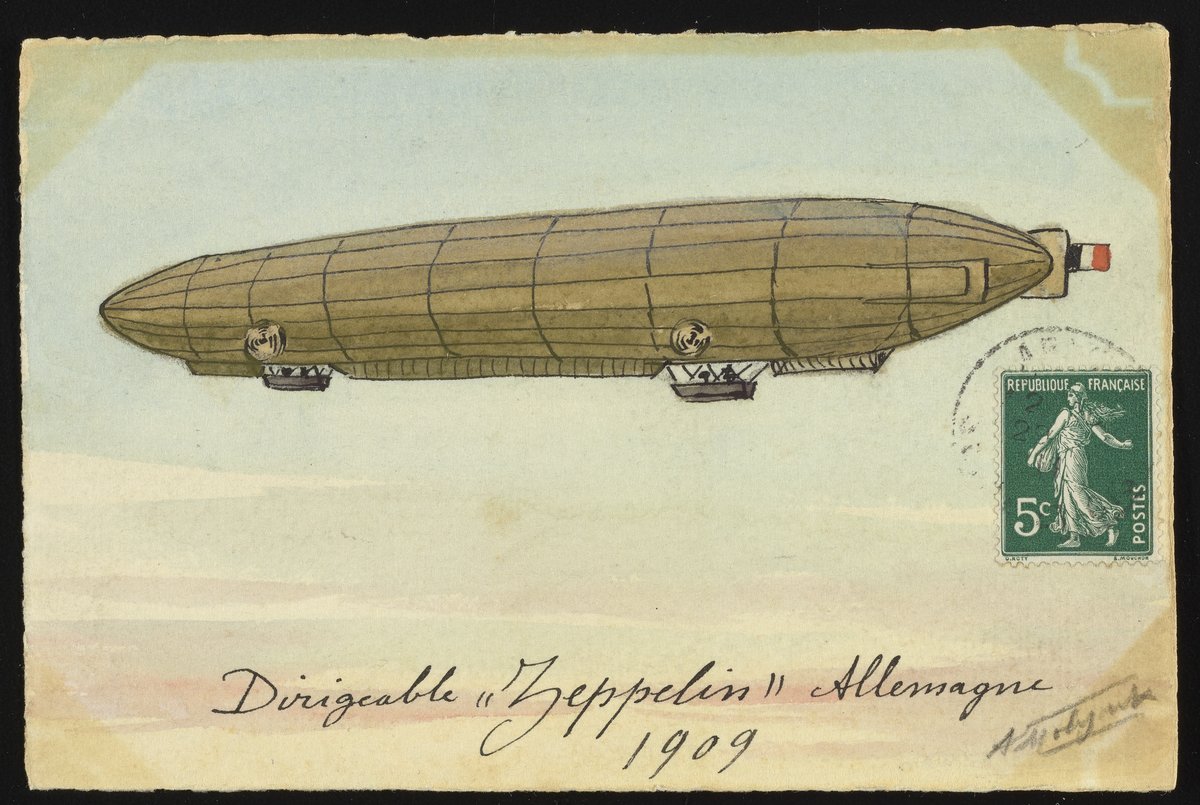 Dirigeable "Zeppelin" Allemagne - Science History Institute Digital ...