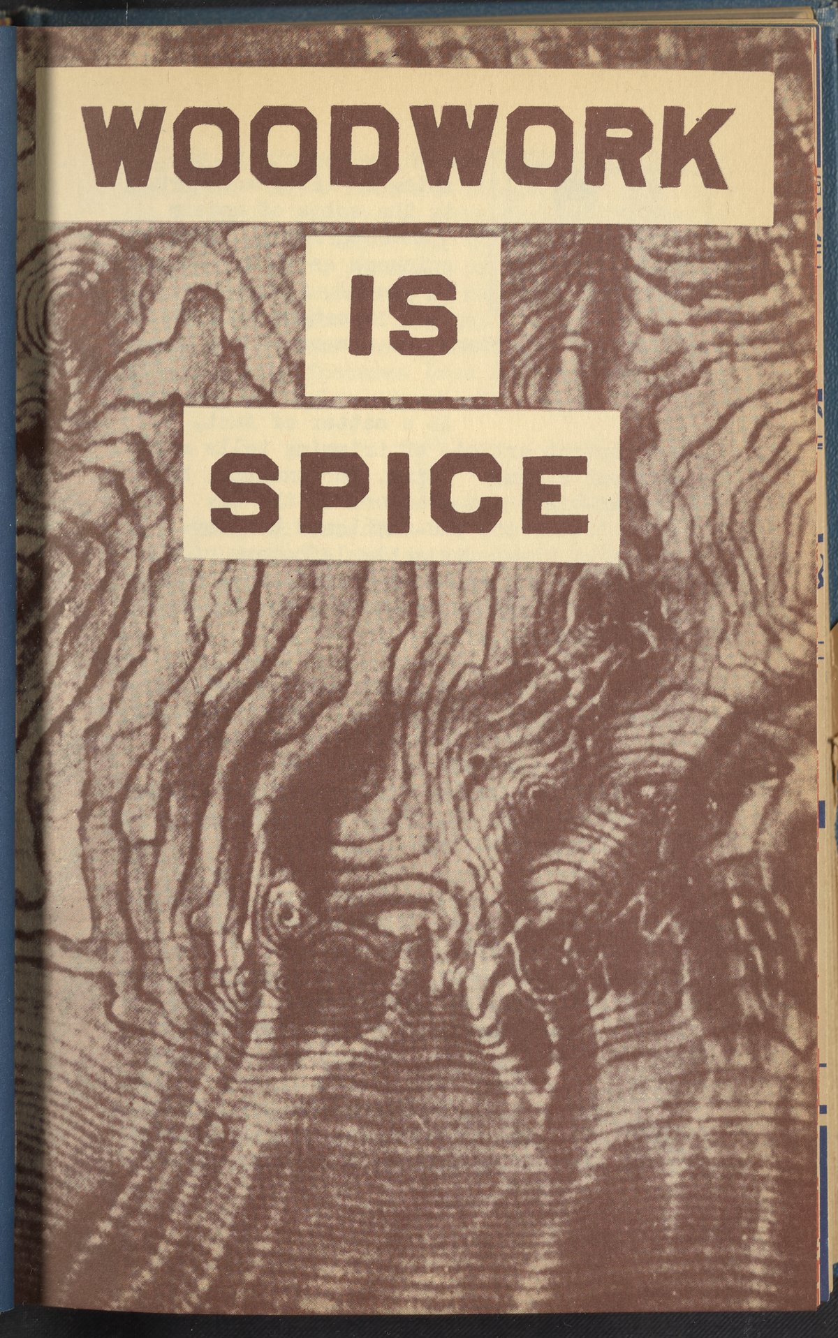 Woodwork is Spice - Science History Institute Digital Collections