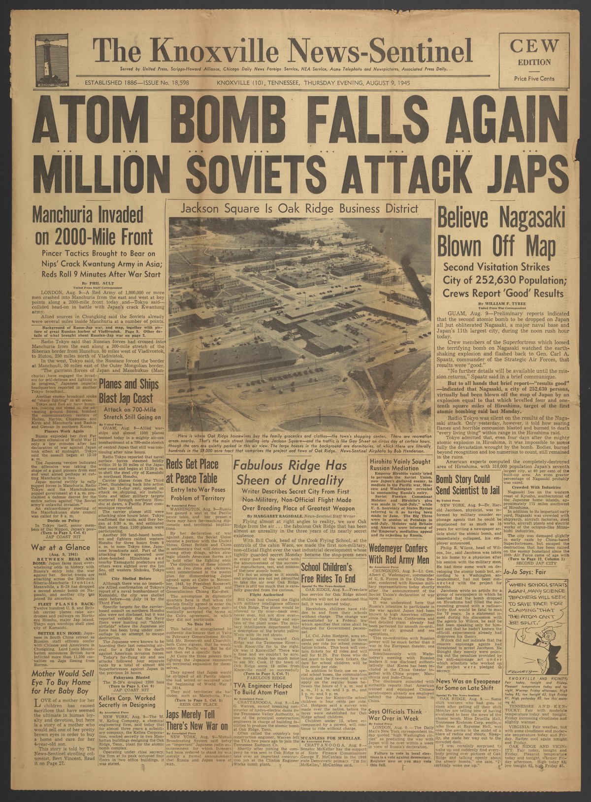 Atom Bomb Falls Again Millions Soviets Attack [Japanese] - Science ...