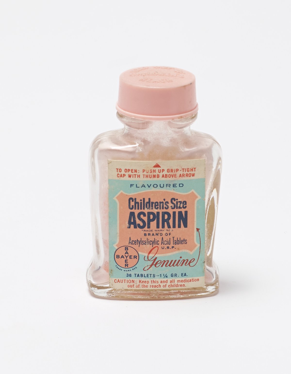 Bayer Flavoured Children's Size Aspirin Bottle - Science History ...